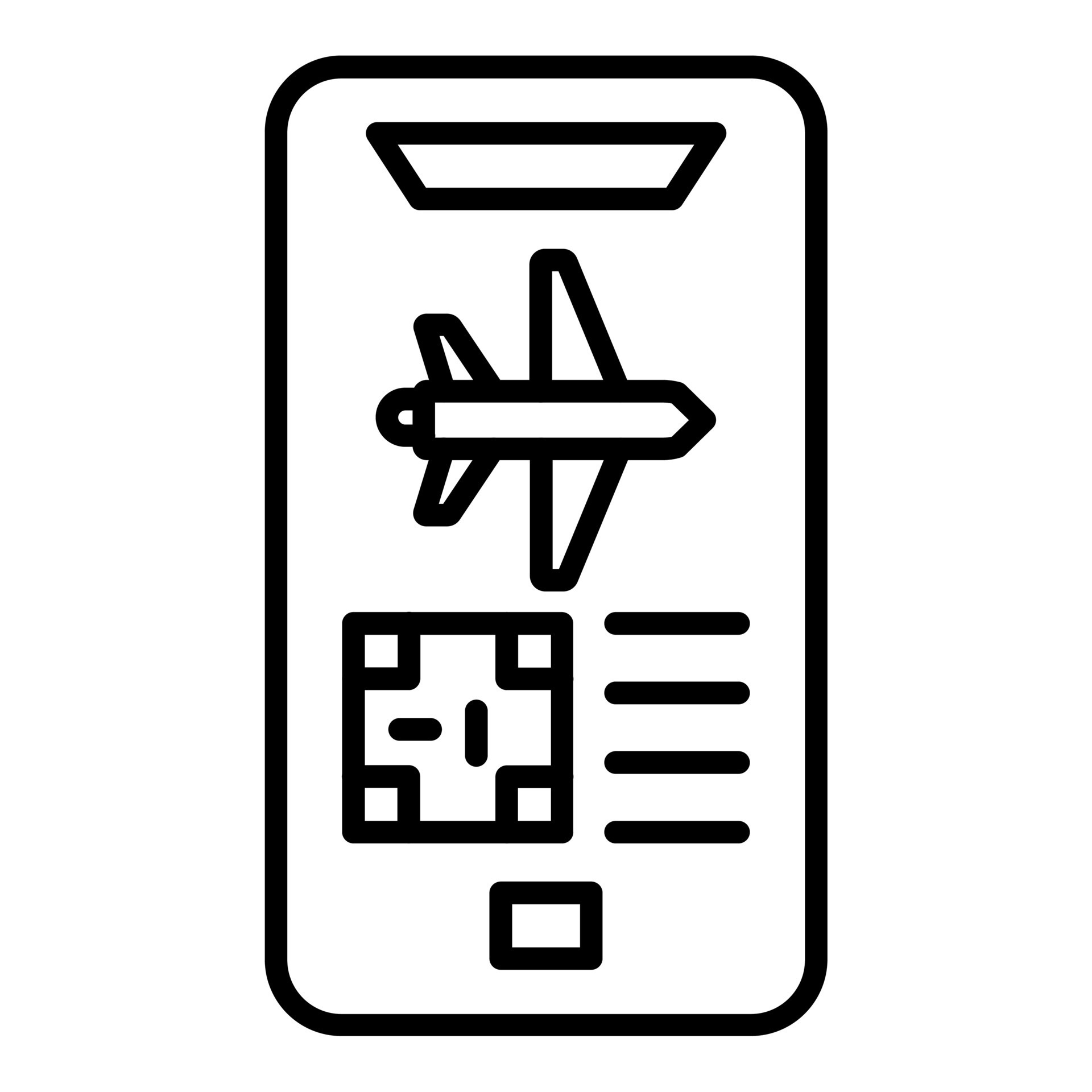 Mobile Boarding Pass Icon Style 20879026 Vector Art At Vecteezy