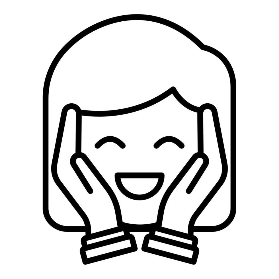 Face Massage Icon Style 20879109 Vector Art At Vecteezy