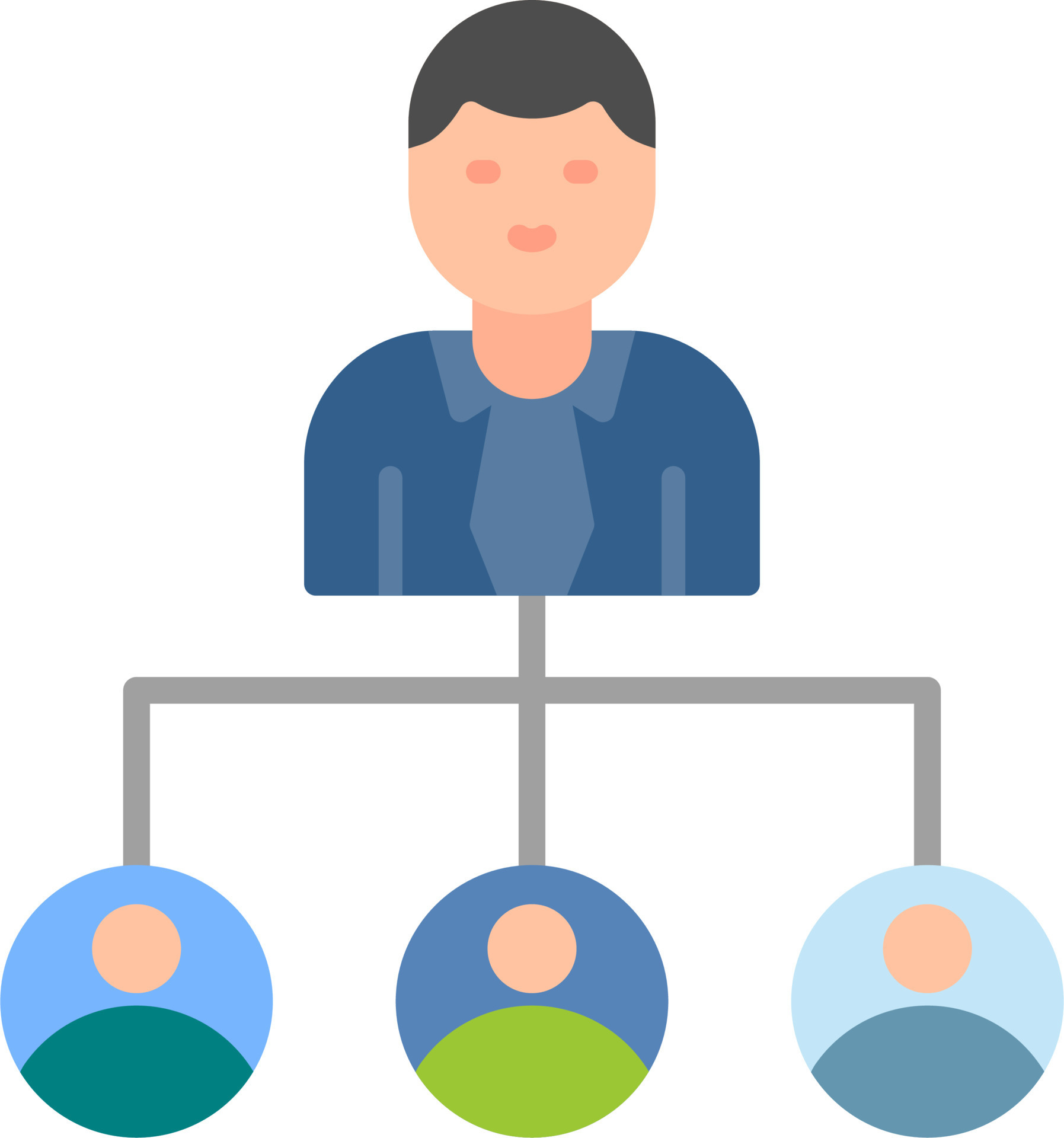 Work Distribution Vector Icon 20886062 Vector Art at Vecteezy