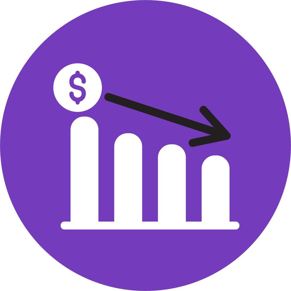 Profit Dicrease Vector Icon 20886928 Vector Art at Vecteezy
