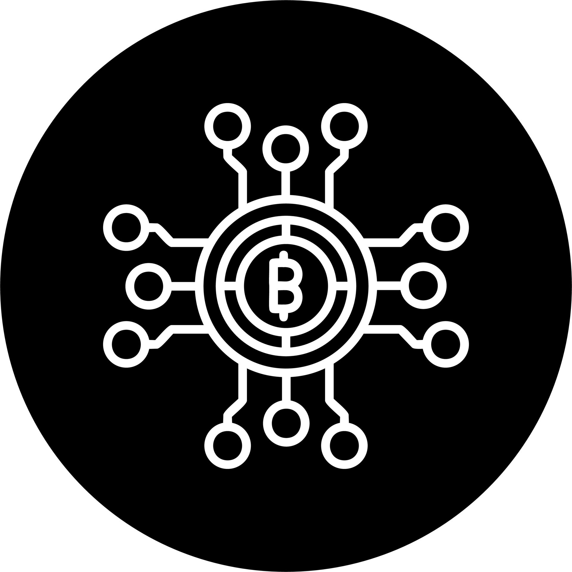 Blockchain Vector Icon 20895795 Vector Art At Vecteezy