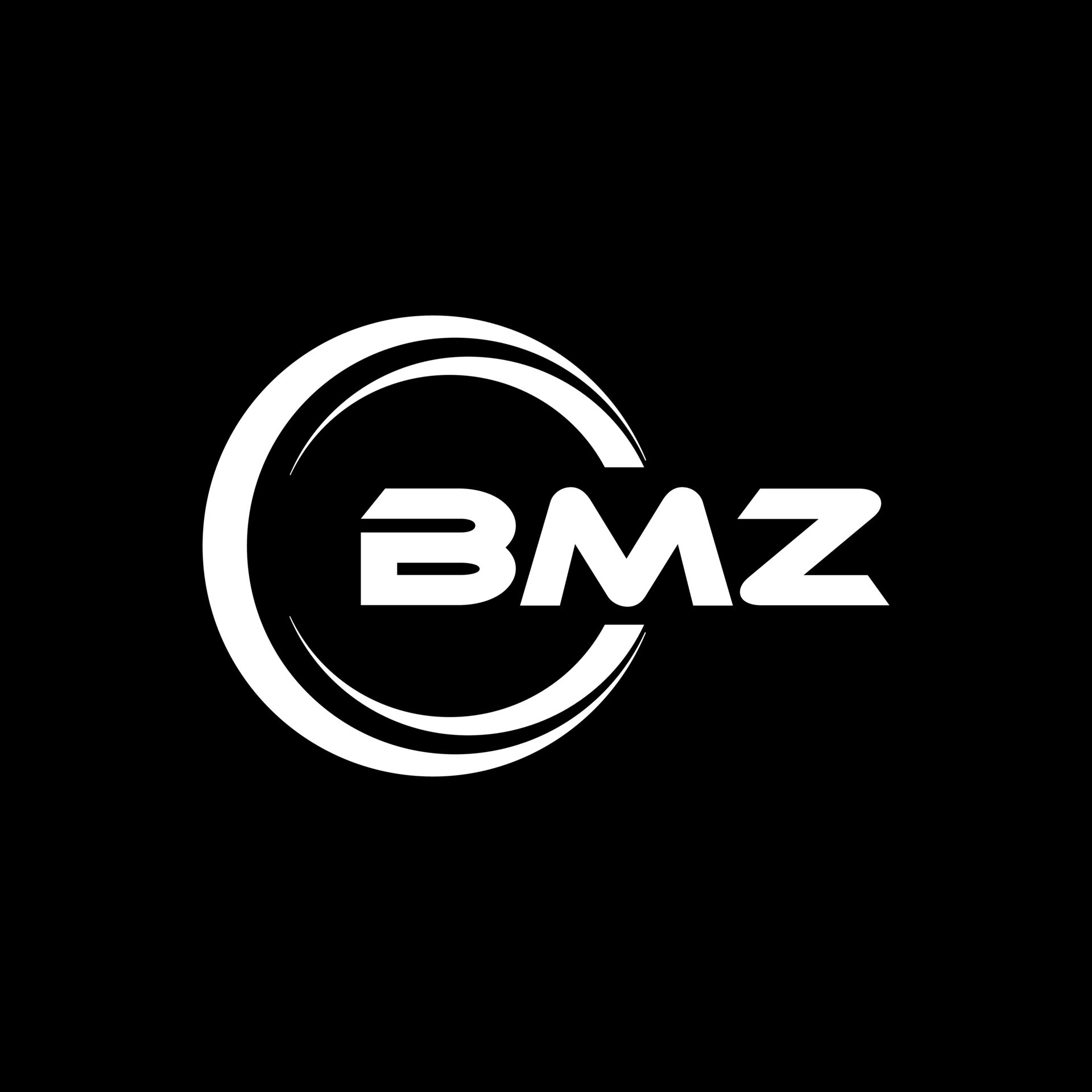 bmz letra logo diseño en ilustración. vector logo, caligrafía diseños para logo, póster ...