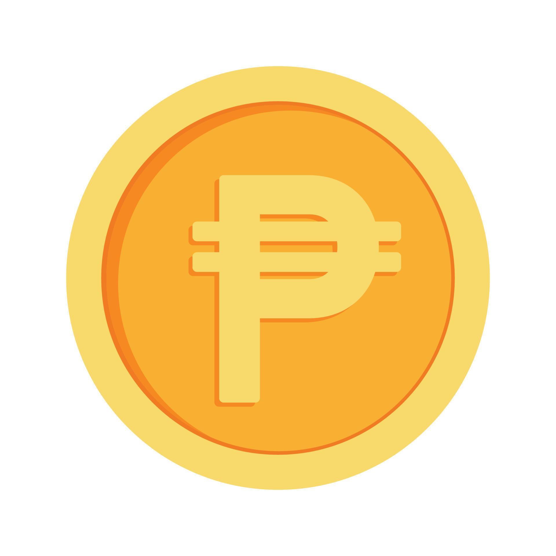 Philippine Peso Coin Money Currency Icon Clipart for Business and Finance in Animated Elements ...