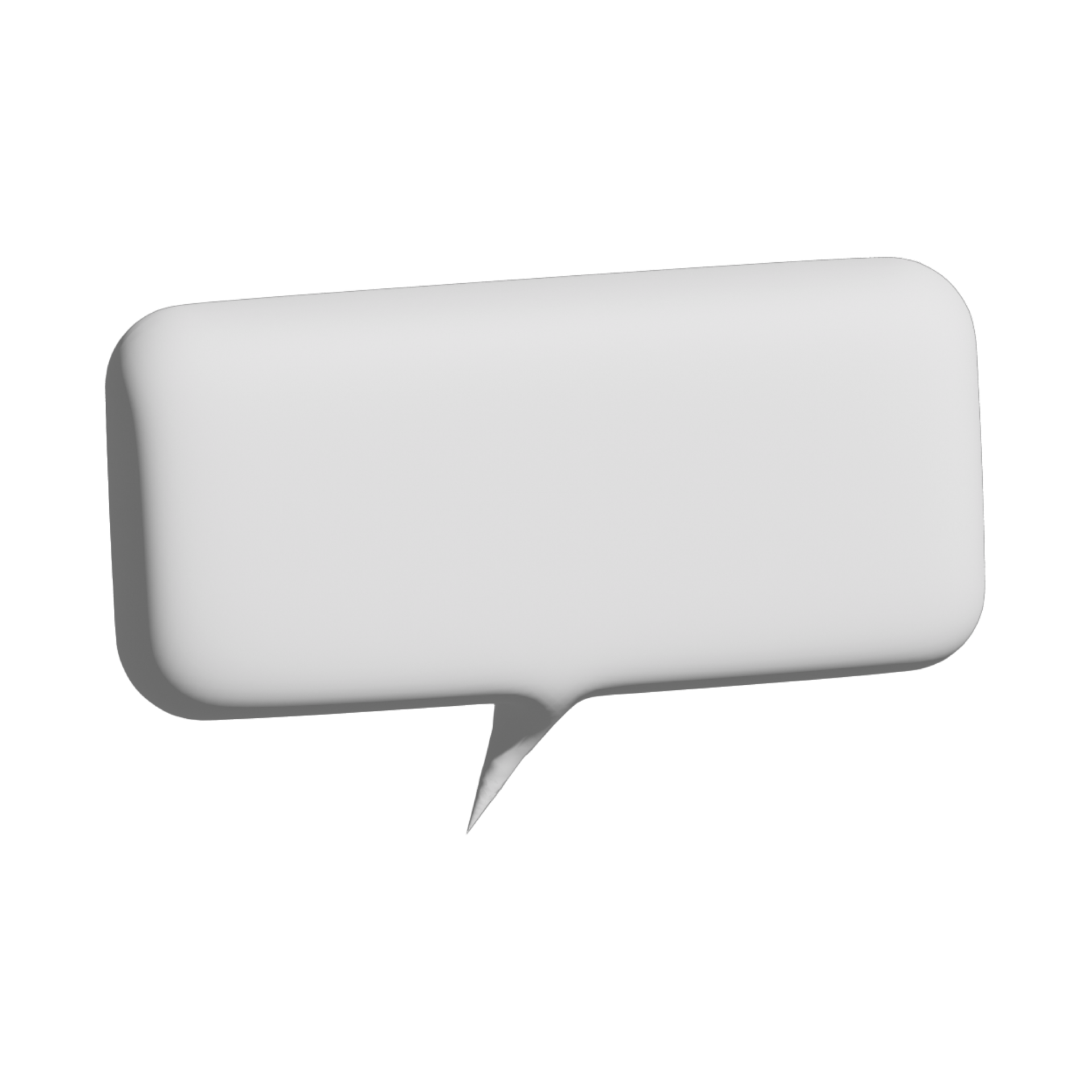 Free Speech bubble 3d png free download 20906014 PNG with Transparent Background