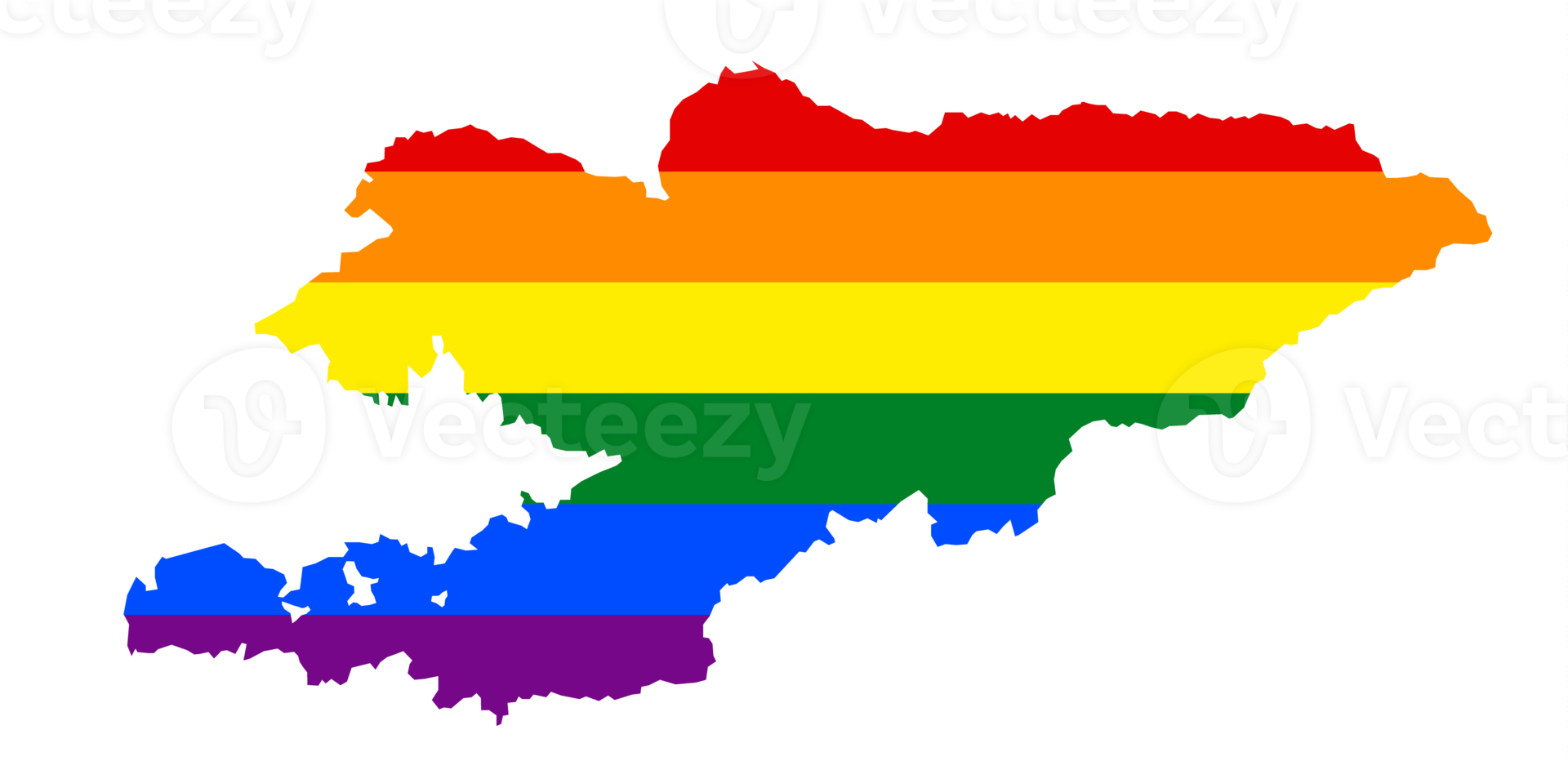 Lgbt Flag Map Of The Kyrgyzstan Png Rainbow Map Of The Kyrgyzstan In
