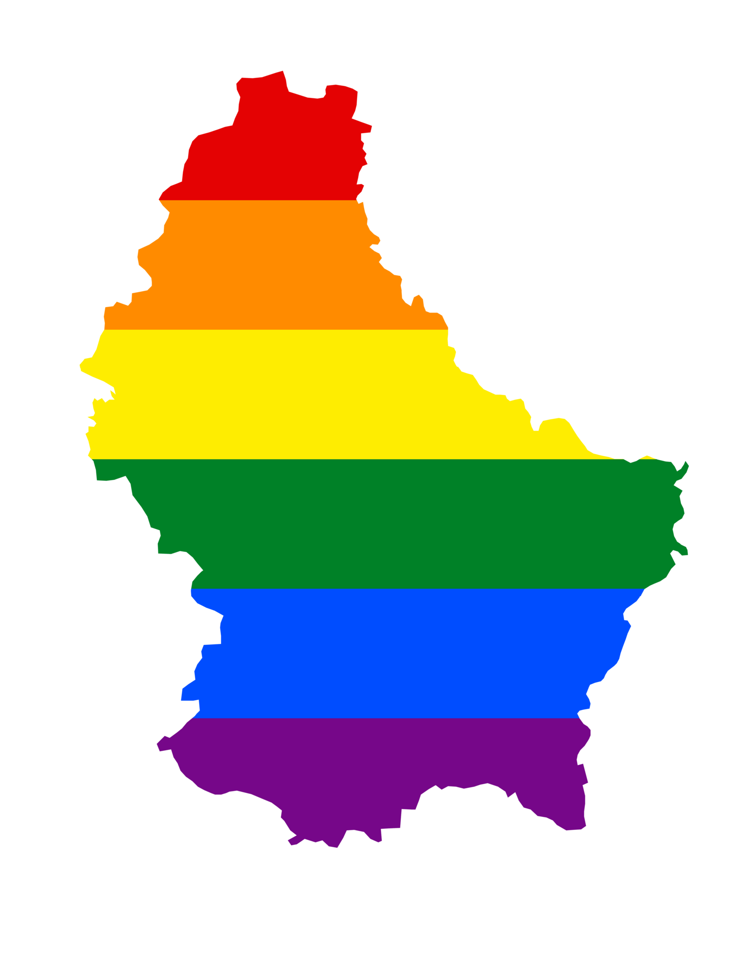 Lgbt Flag Map Of The Luxembourg Png Rainbow Map Of The Luxembourg In