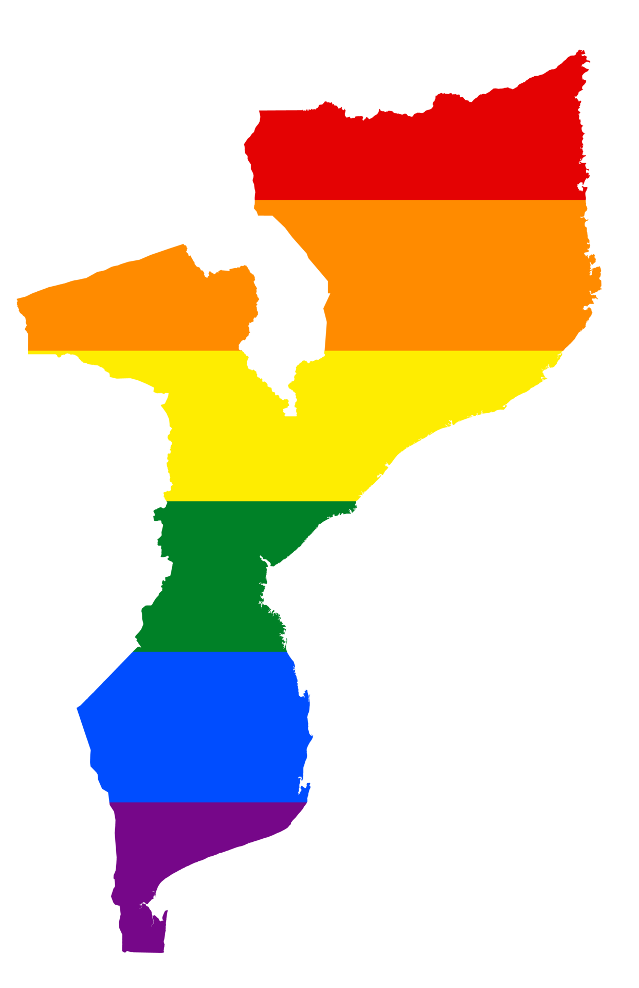 Lgbt Flag Map Of The Mozambique Png Rainbow Map Of The Mozambique In