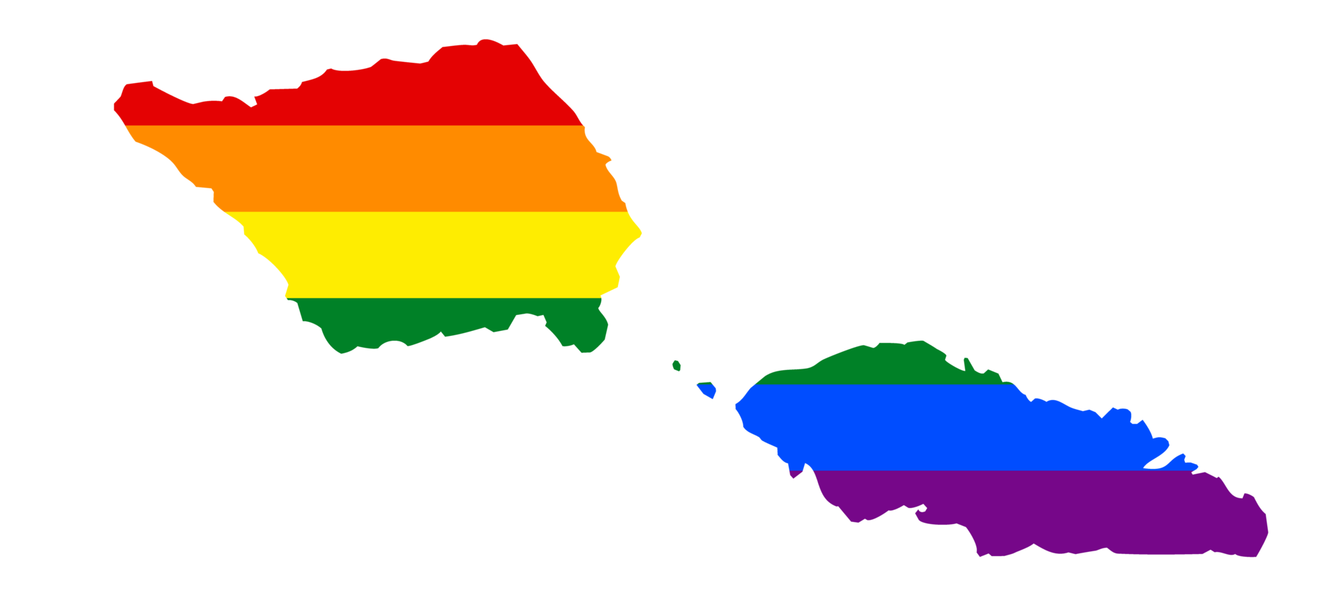 Lgbt Flag Map Of The Samoa Png Rainbow Map Of The Samoa In Colors Of