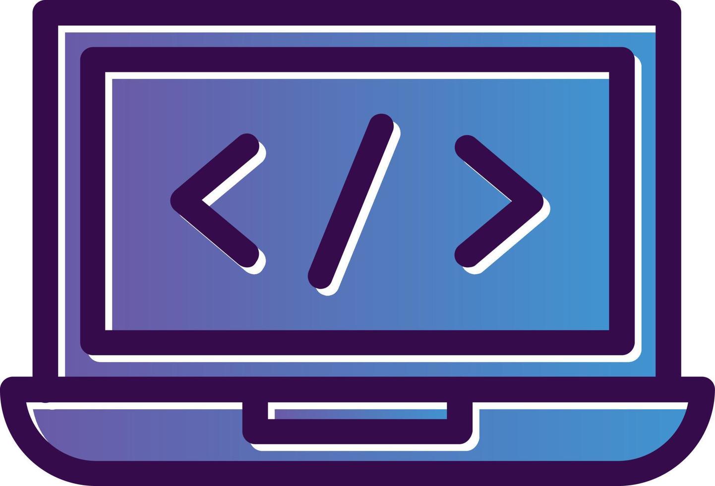 Laptop Code Vector Icon Design 20914955 Vector Art At Vecteezy