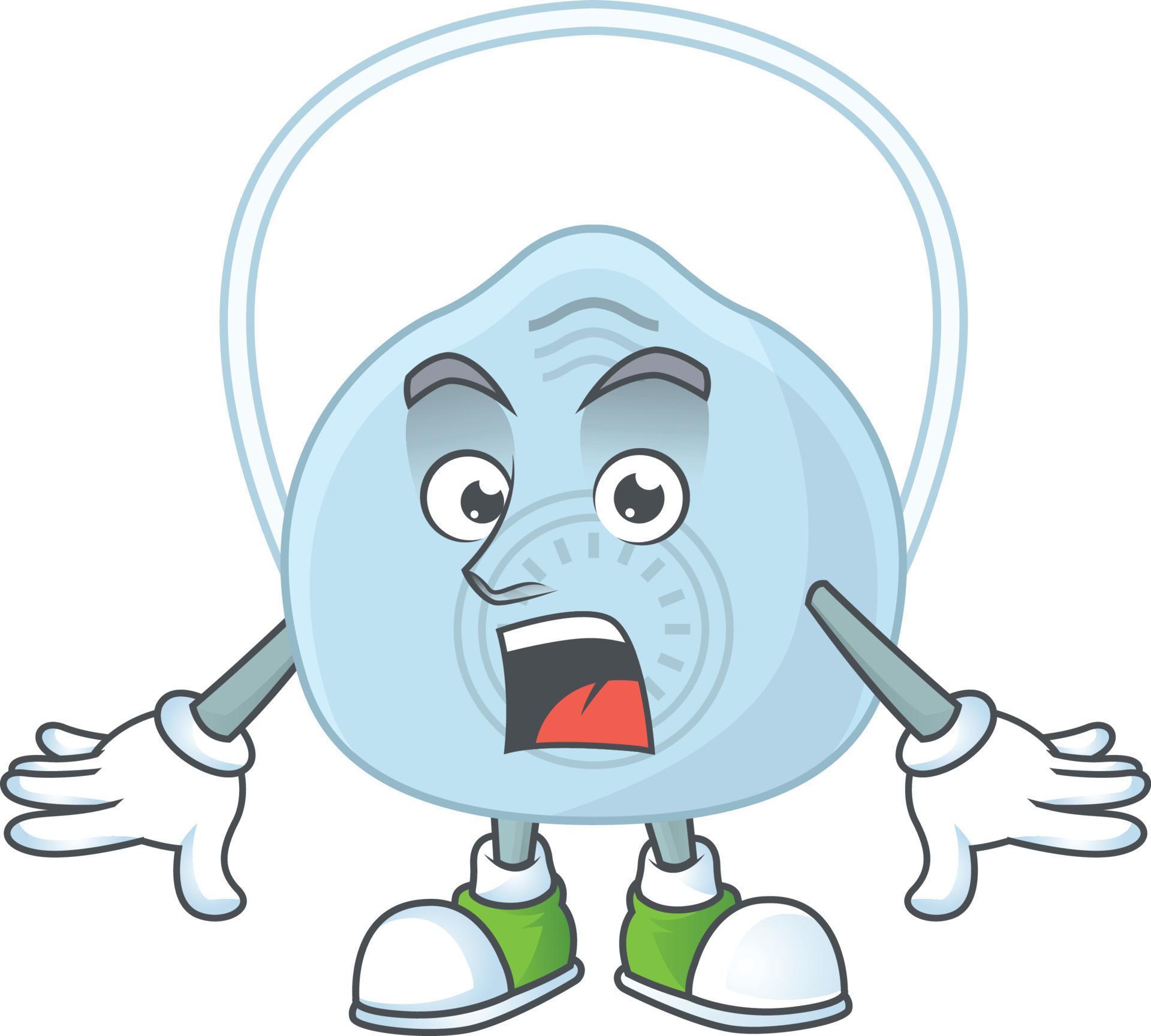 Breathing mask Cartoon character 20916942 Vector Art at Vecteezy