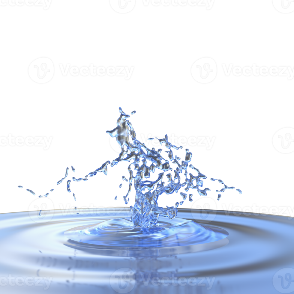 Water splash isolated. 3d render 20917776 PNG Water splash isolated. 3d render 20917776 PNG