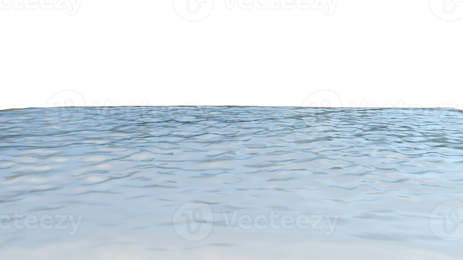 Water wave surface ripples isolated. 3d render 20918159 PNG