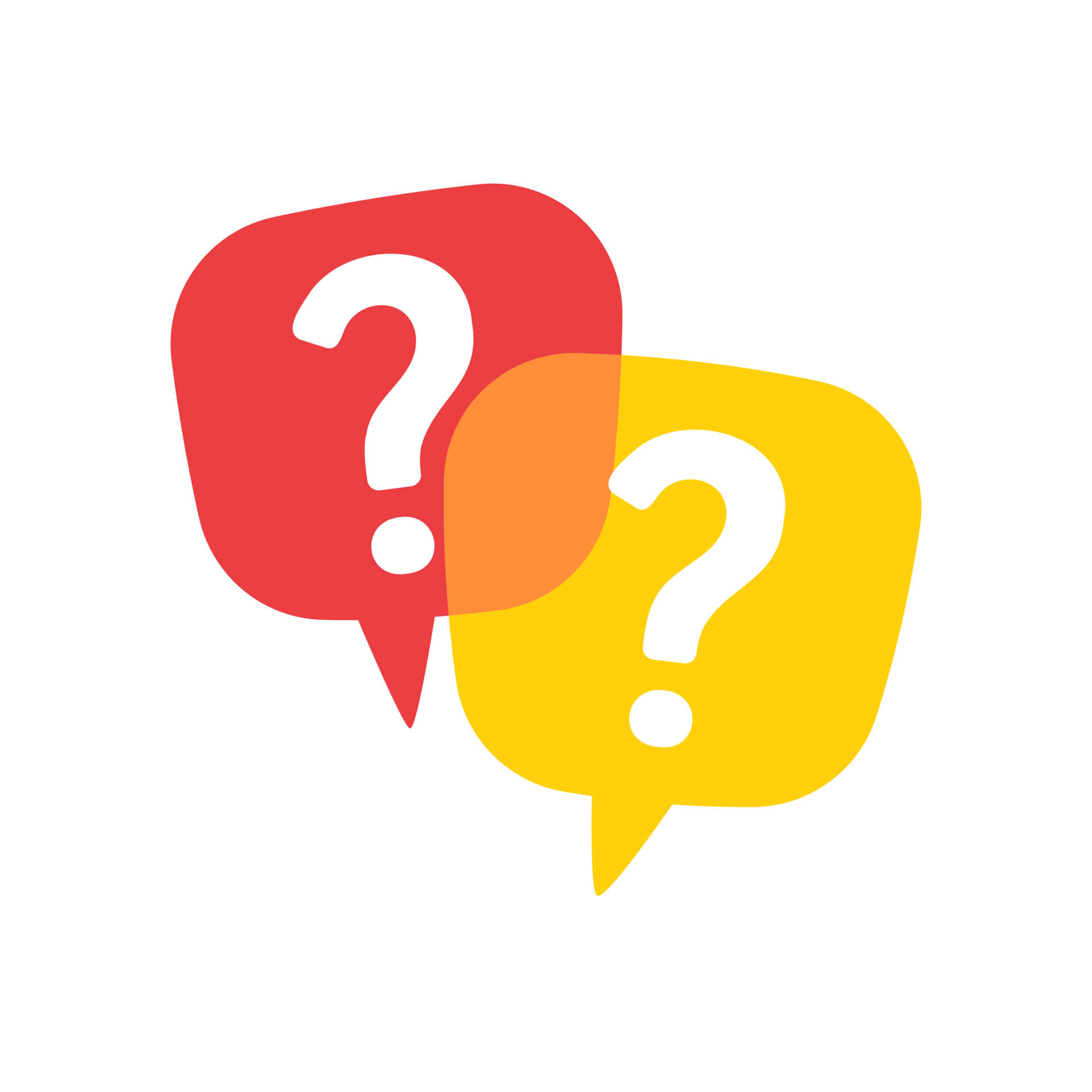 Speech Bubbles With Question Marks Doubt Concept Problem Solving 20918179 Png