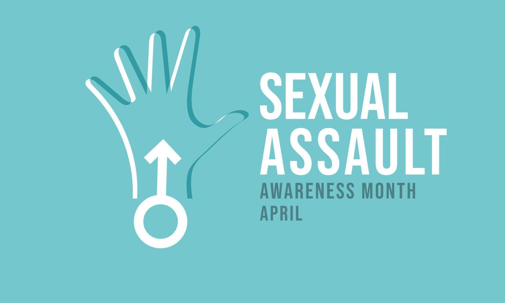 April Is Sexual Assault Awareness Month Template For Background