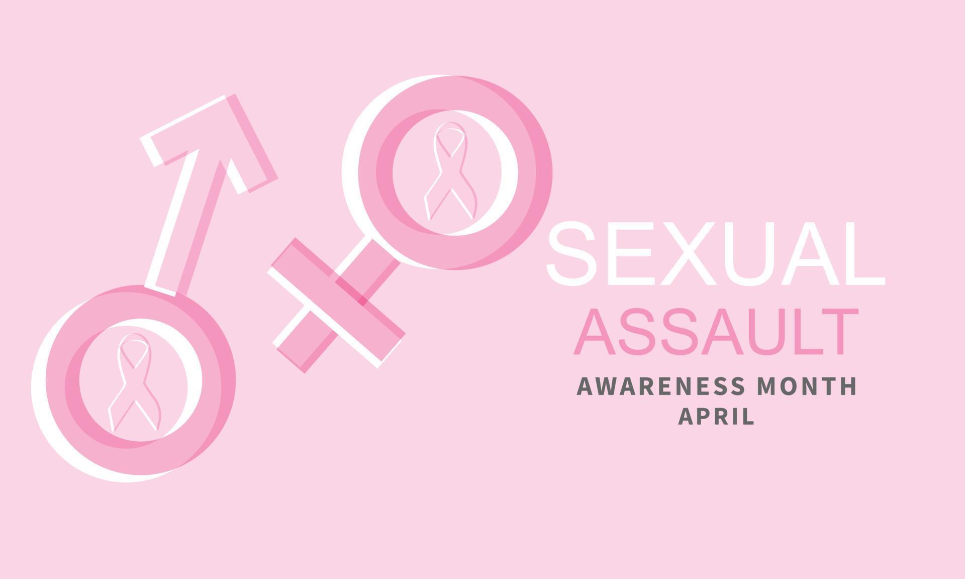 April Is Sexual Assault Awareness Month Template For Background