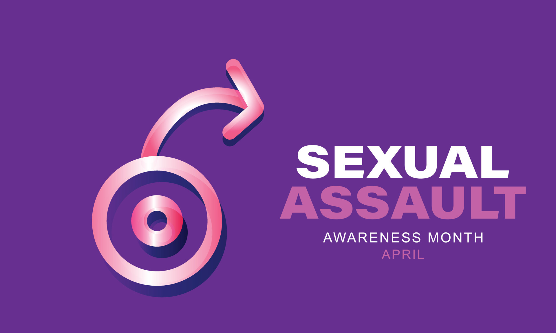 April Is Sexual Assault Awareness Month Template For Background