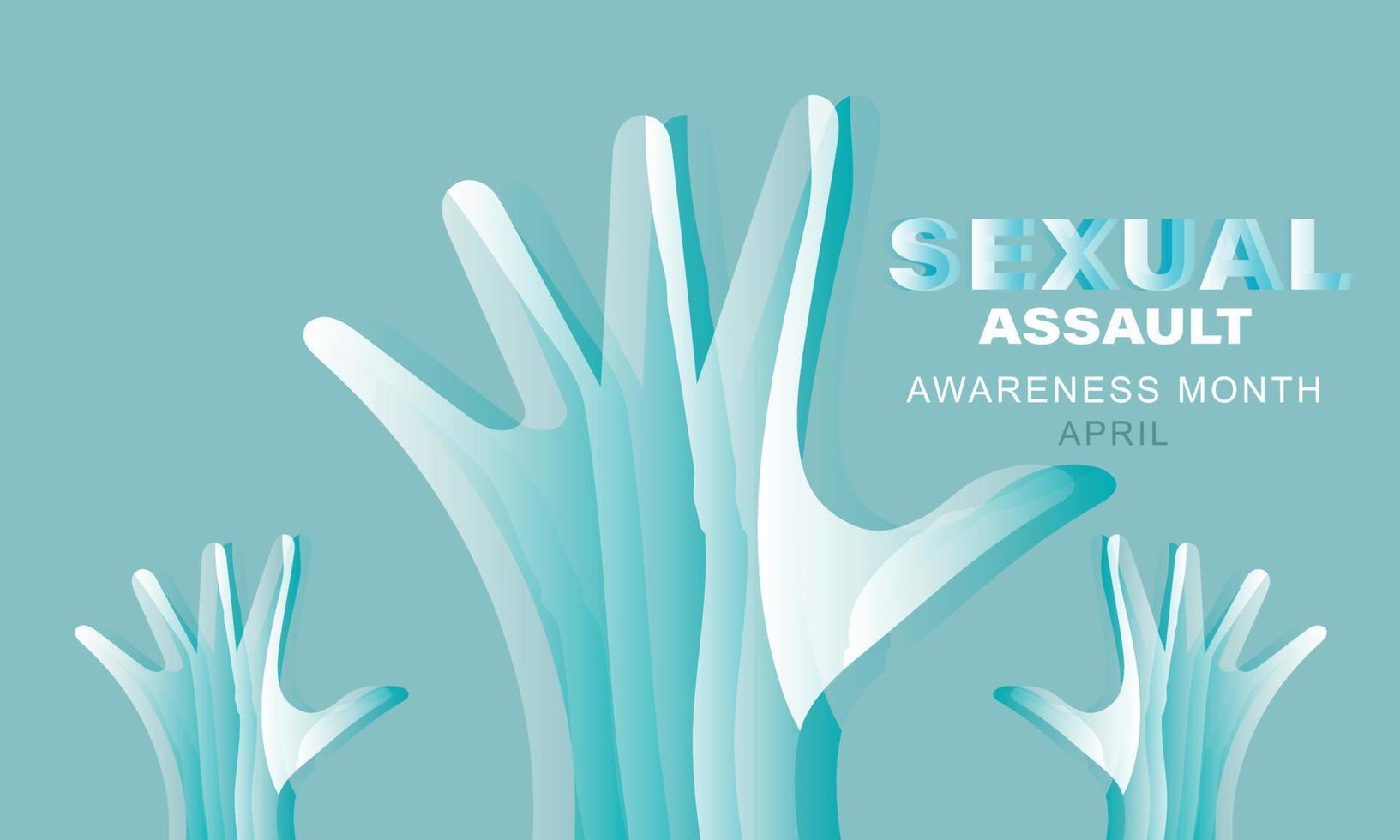 April Is Sexual Assault Awareness Month Template For Background