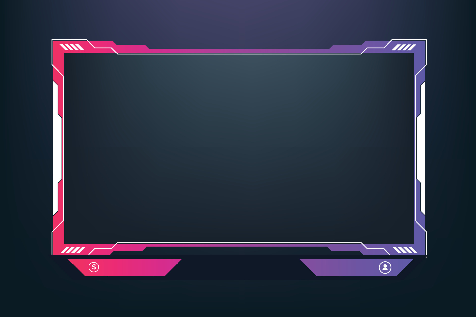 Digital screen interface and border design for online gamers. Abstract ...