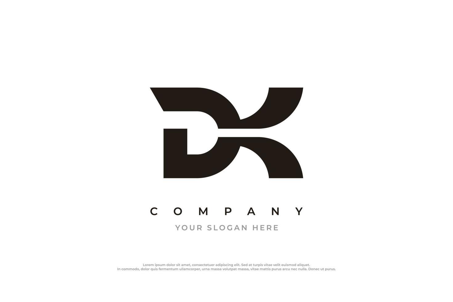 Initial Letter DK Logo Design Vector Template 20919808 Vector Art at Vecteezy