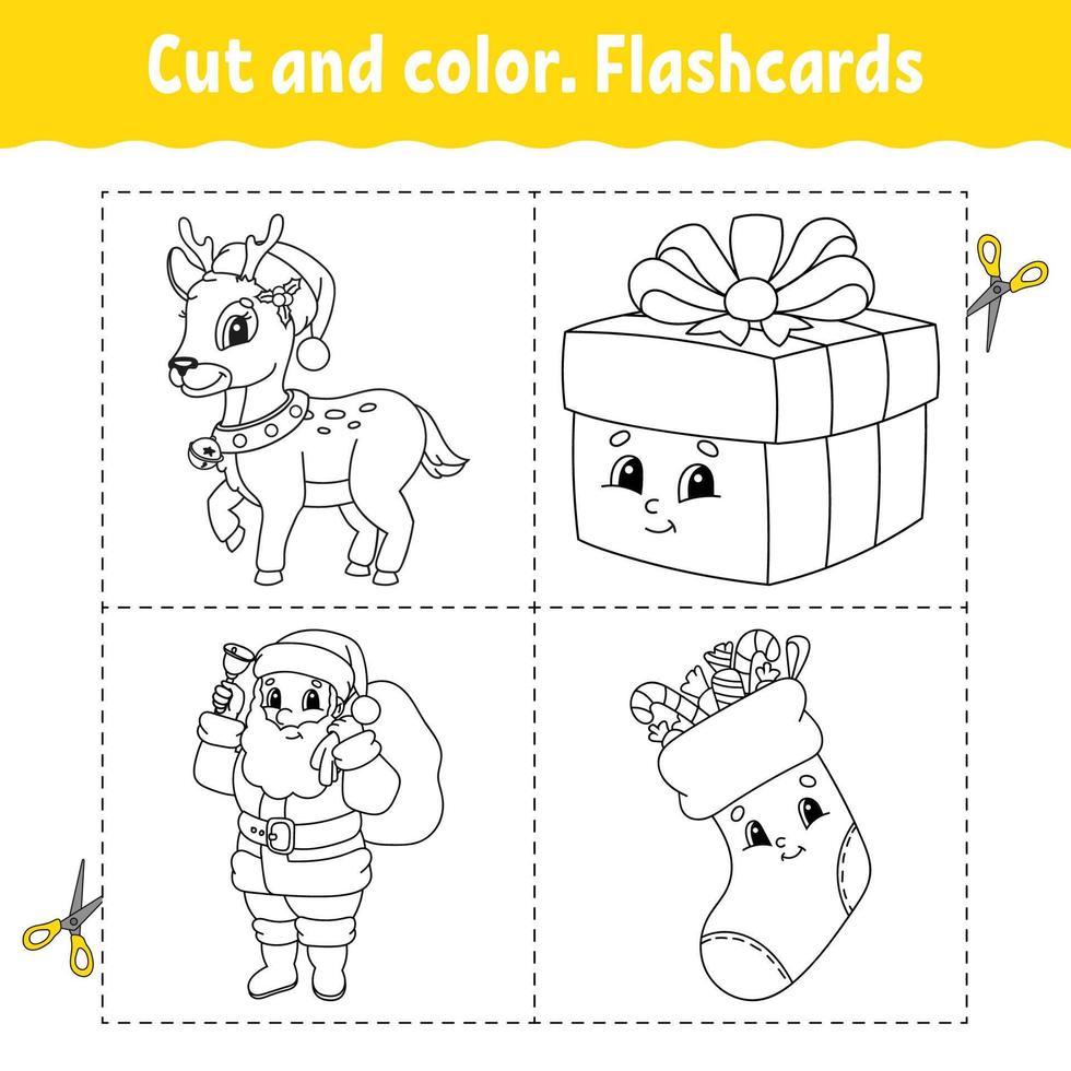 cortar y colorear. conjunto de tarjetas flash. libro para colorear para ... cortar y colorear. conjunto de tarjetas flash. libro para colorear para ...