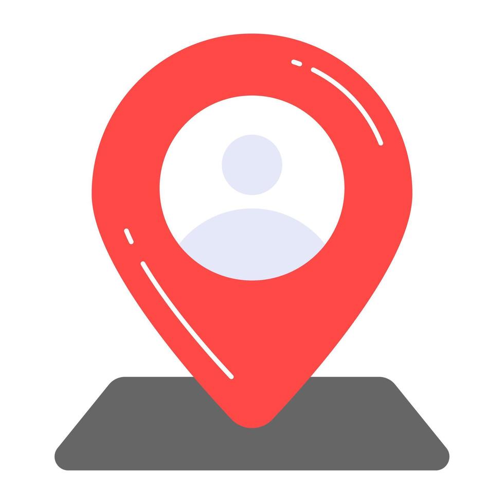 User inside map pointer denoting concept of user location vector ... User inside map pointer denoting concept of user location vector ...