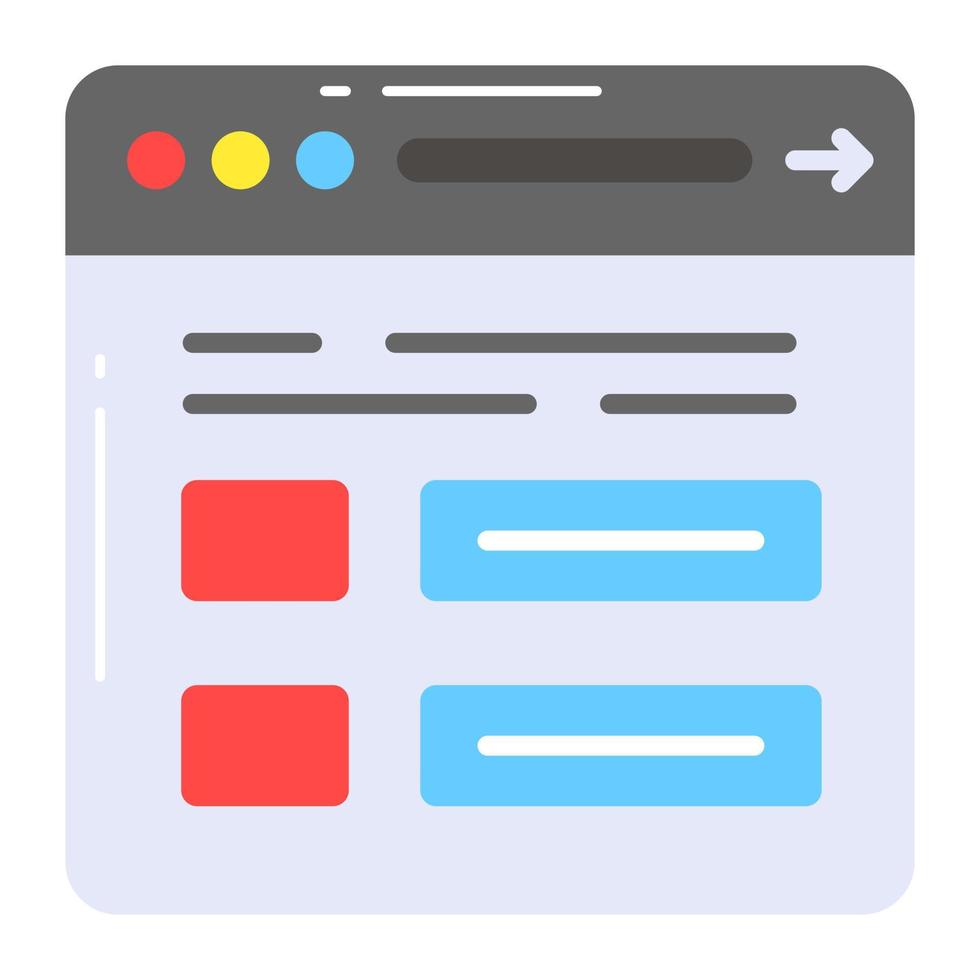 Web Page design vector design in modern style, premium icon 20921018 ...