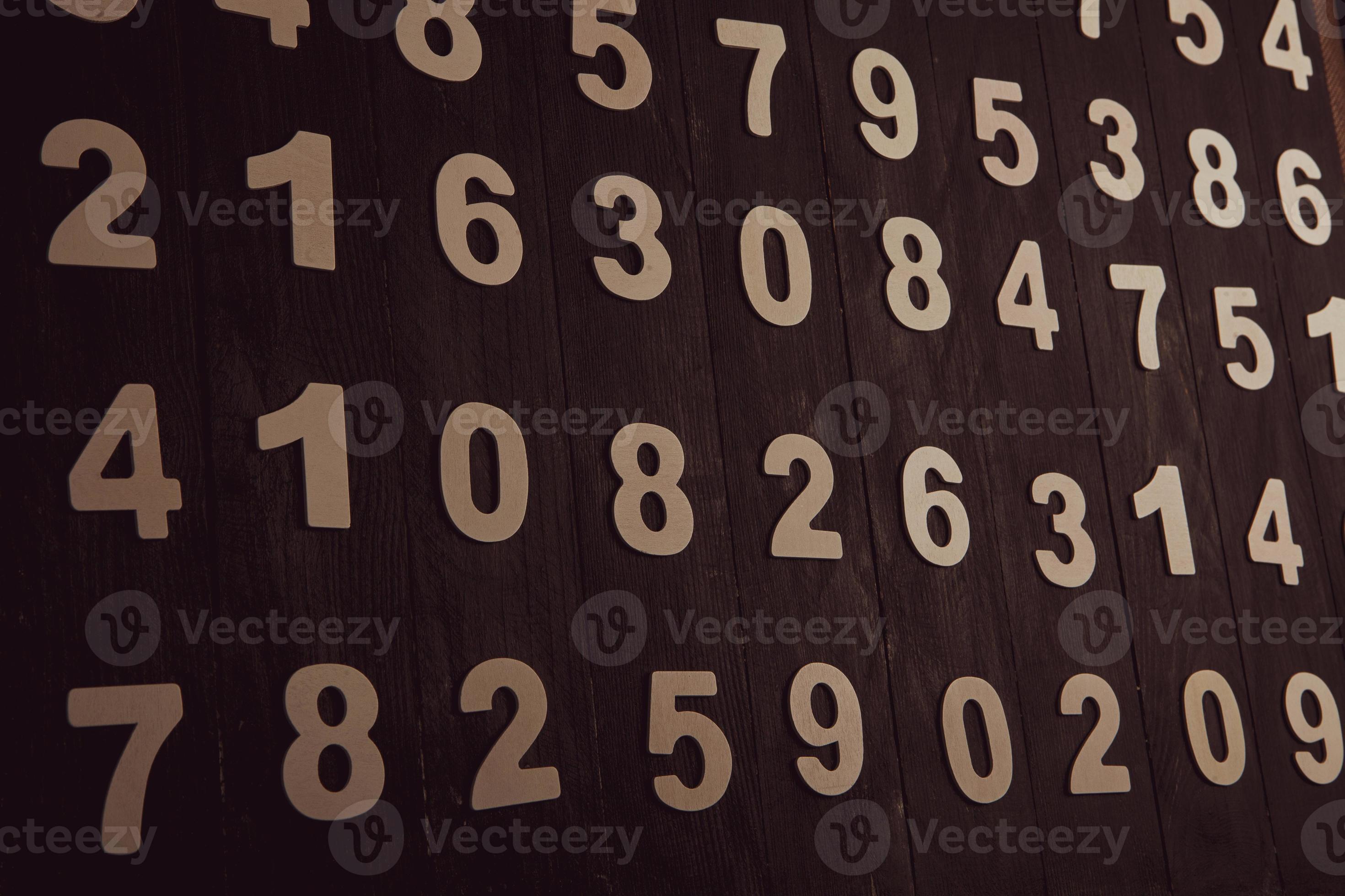Digital background with numbers. Texture of random numbers figures ...