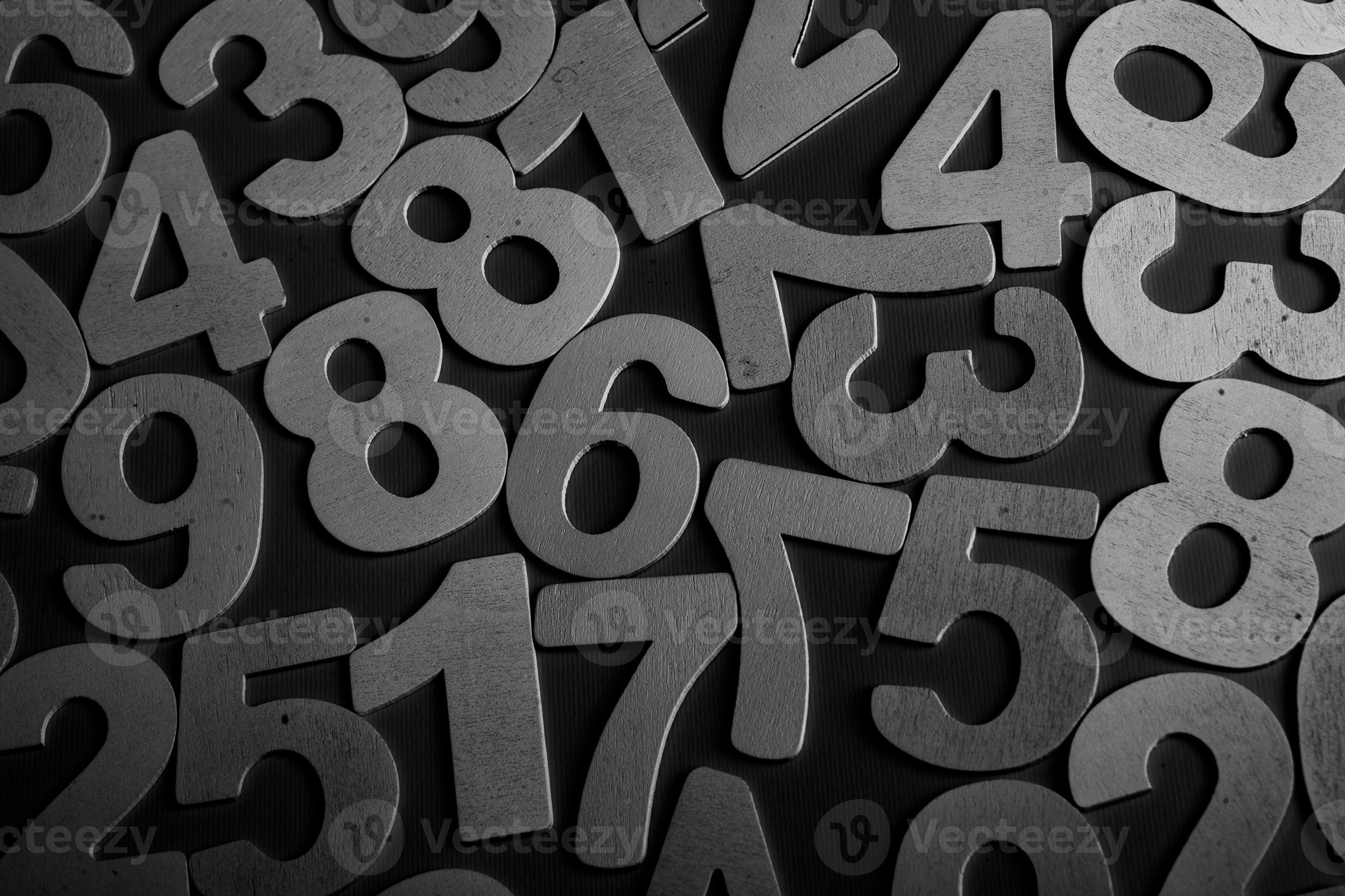 Digital background with numbers. Texture of random numbers figures ...