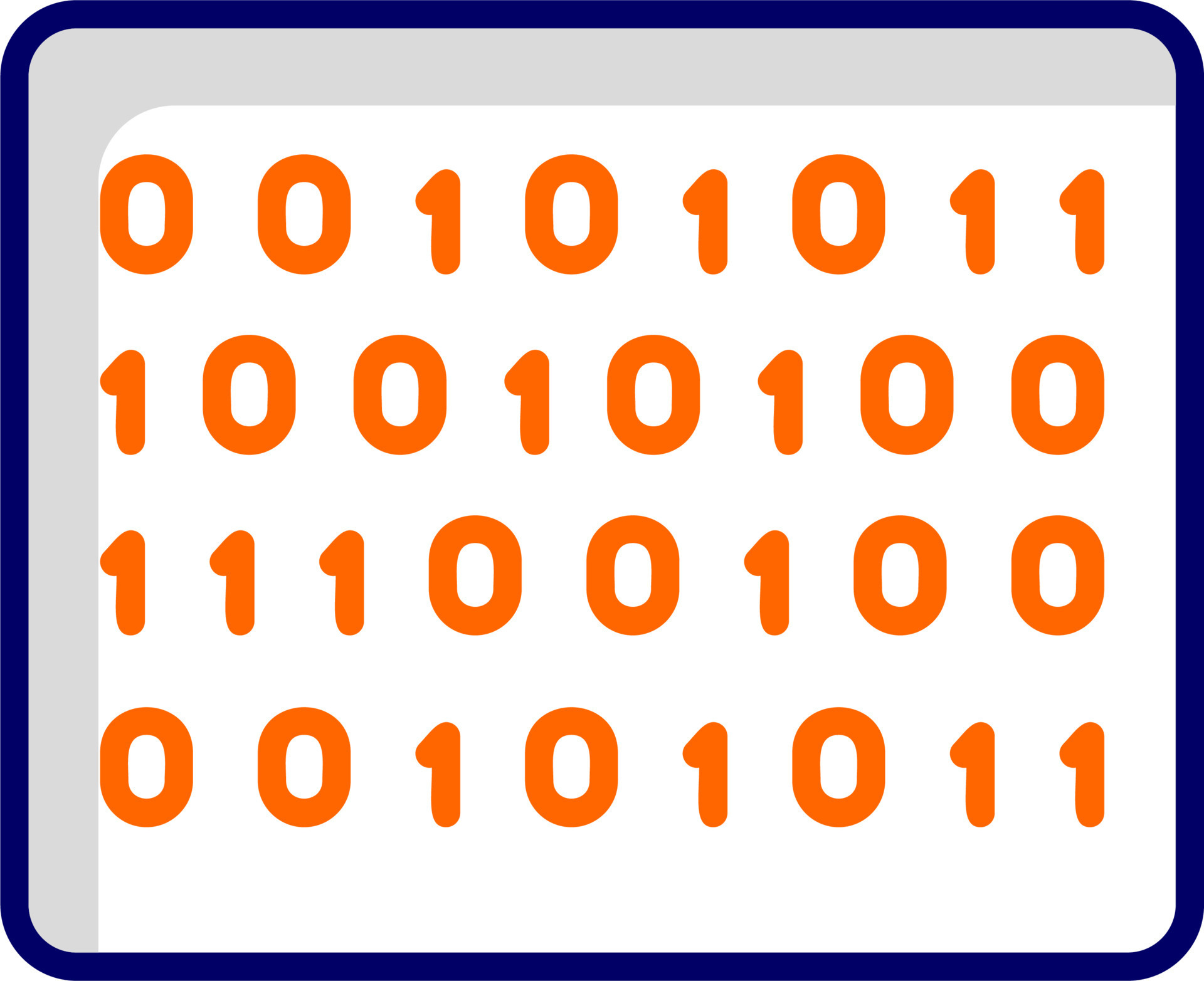 icono de vector de código binario 20924750 Vector en Vecteezy