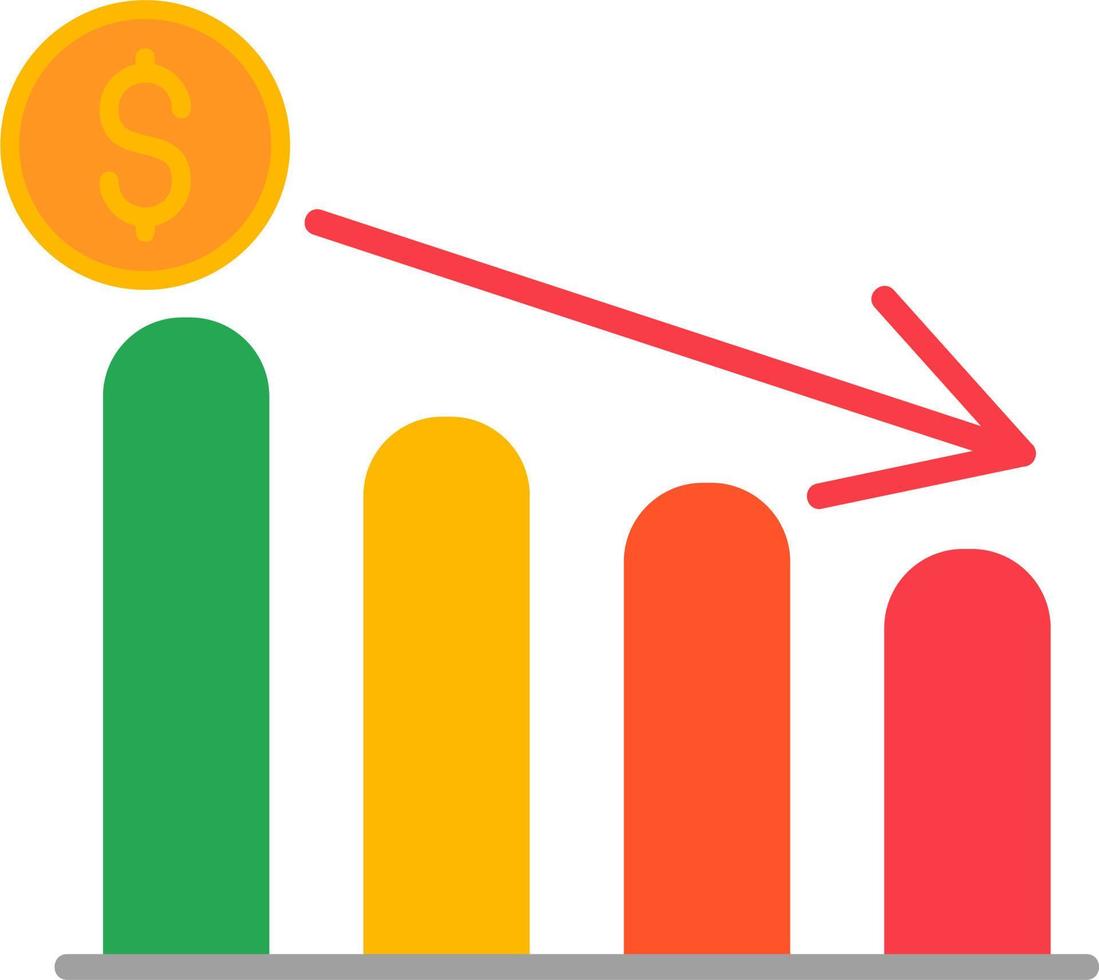 Profit Dicrease Vector Icon 20926141 Vector Art at Vecteezy
