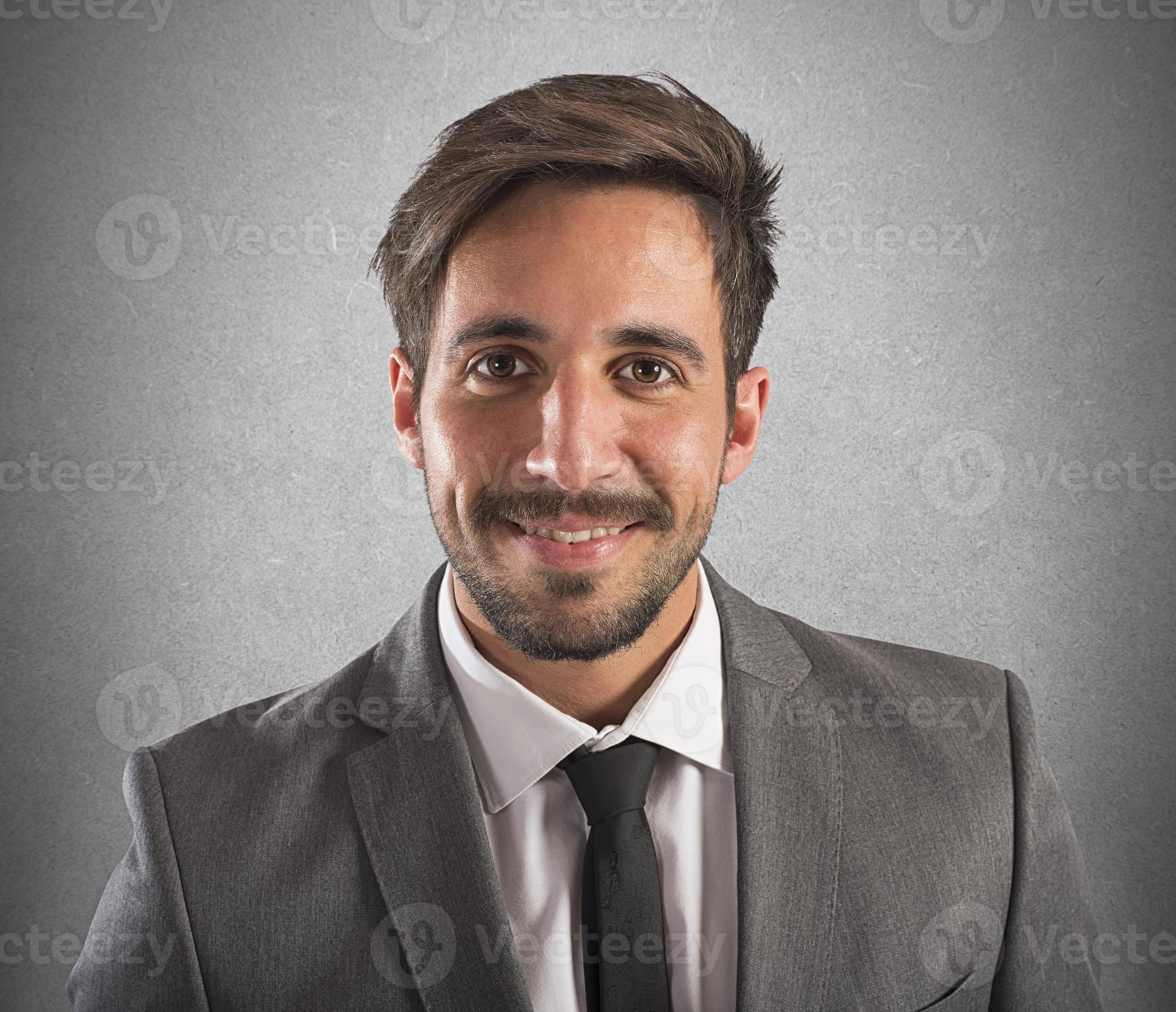 Smiling businessman close-up portrait 20933197 Stock Photo at Vecteezy