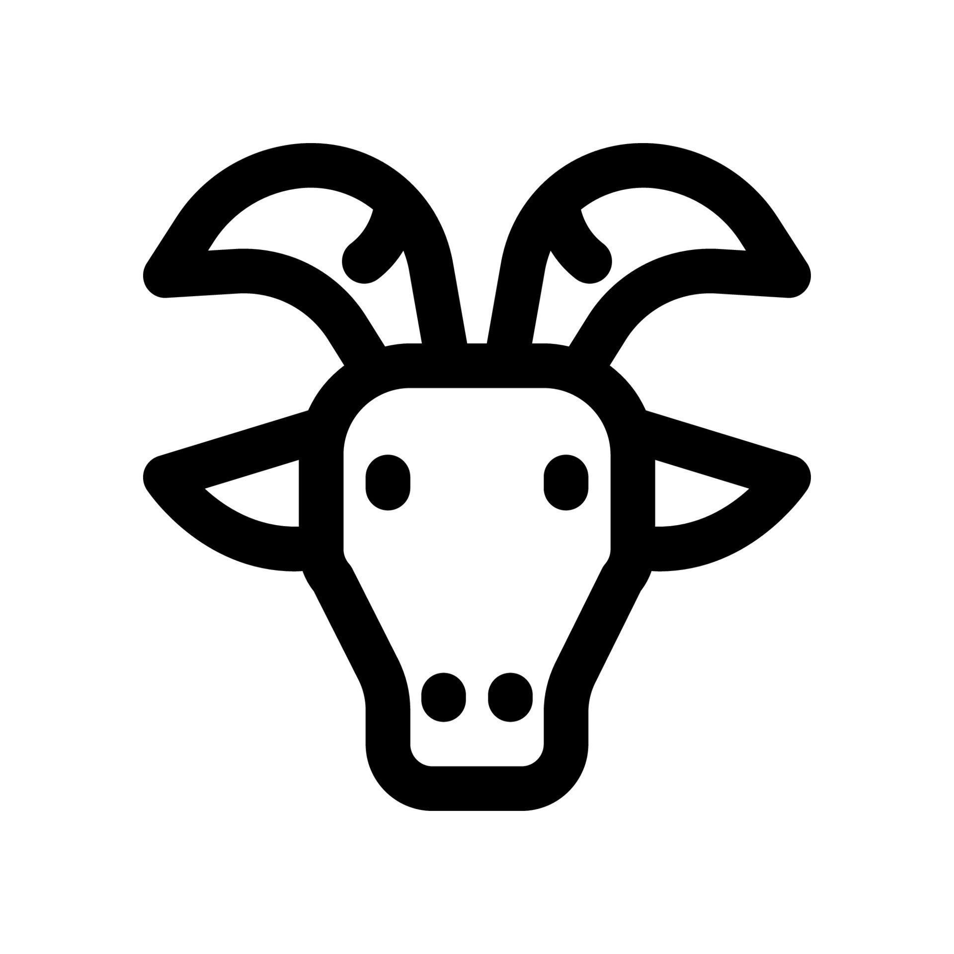 goat icon for your website design, logo, app, UI. 20934336 Vector Art ...