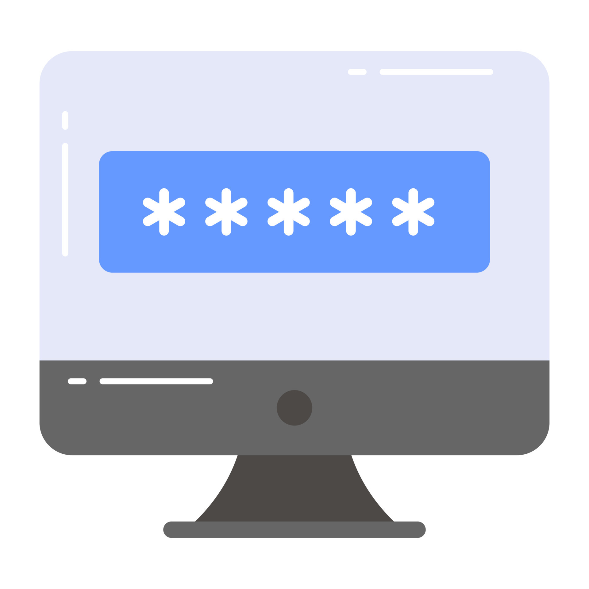 Password Security Vector Design In Editable Style Easy To Use Icon