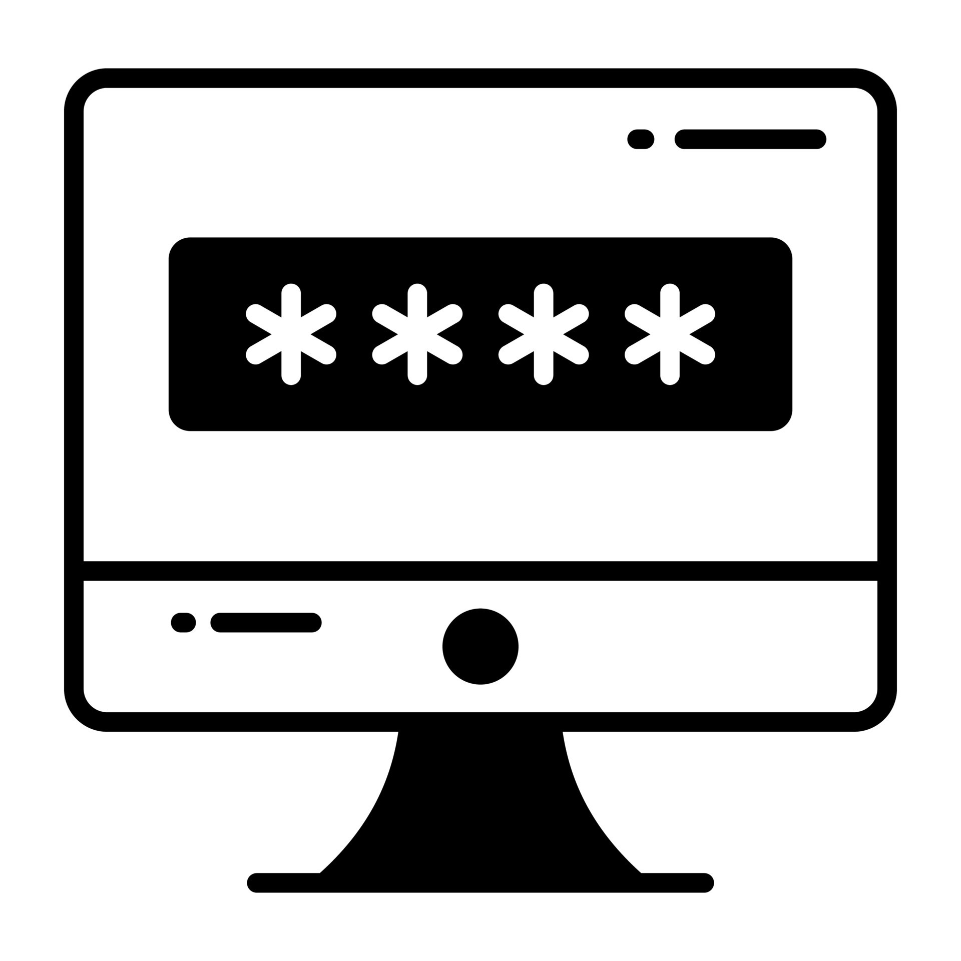 Password Security Vector Design In Editable Style Easy To Use Icon