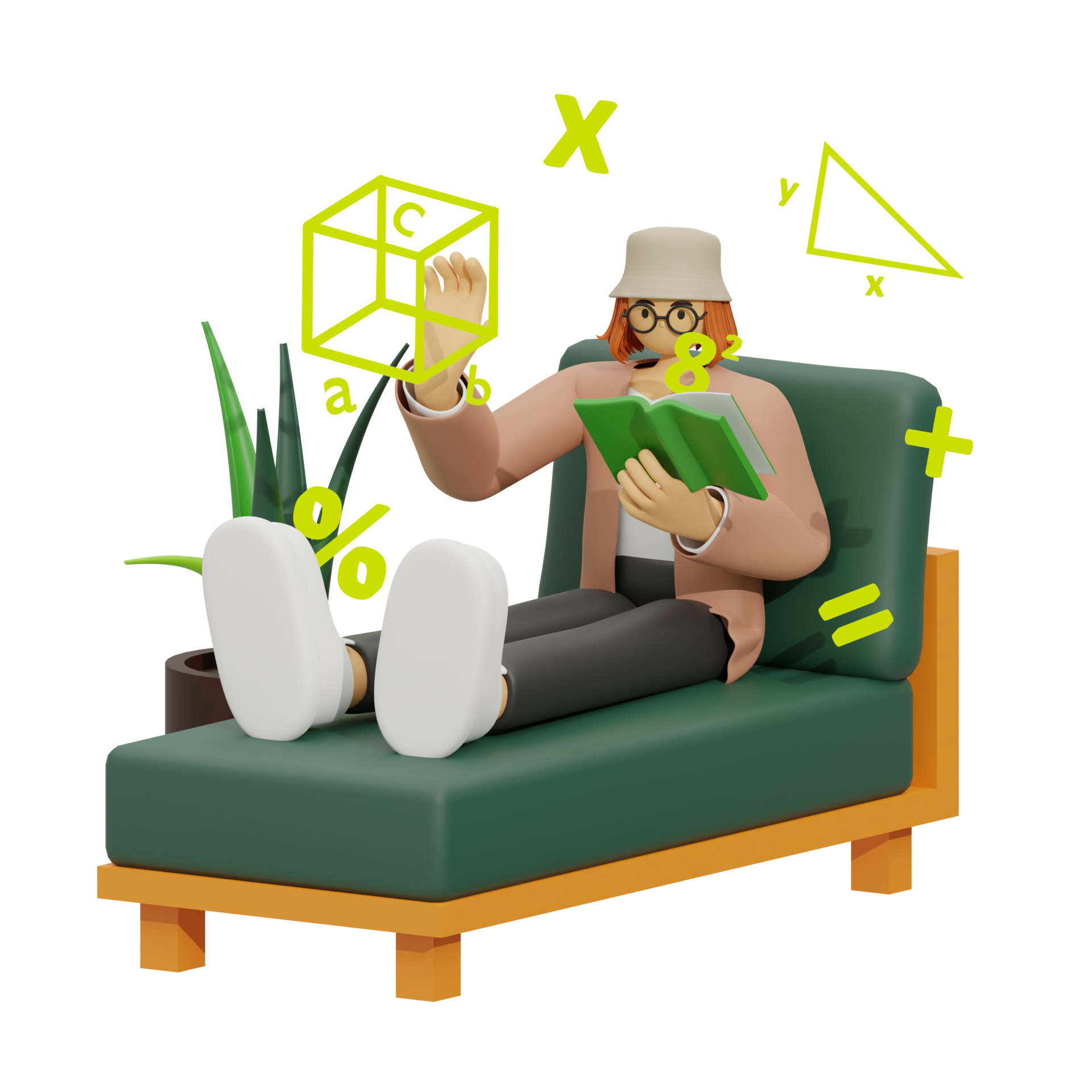 3d Illustration Learn Math At Home 20946542 PNG 3d-illustration-learn-math-at-home-20946542-png