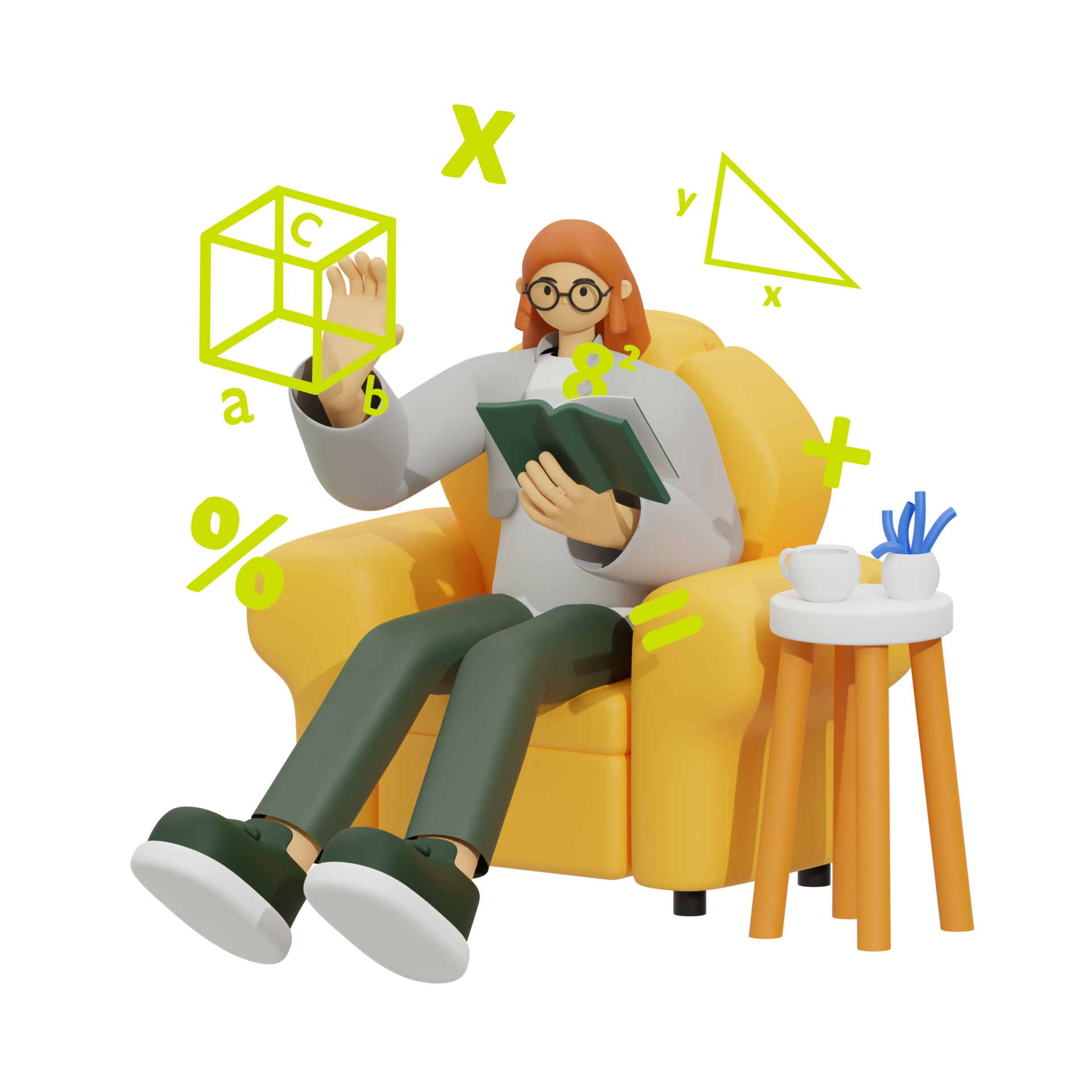 3d Illustration Learn Math At Home 20946544 PNG 3d-illustration-learn-math-at-home-20946544-png