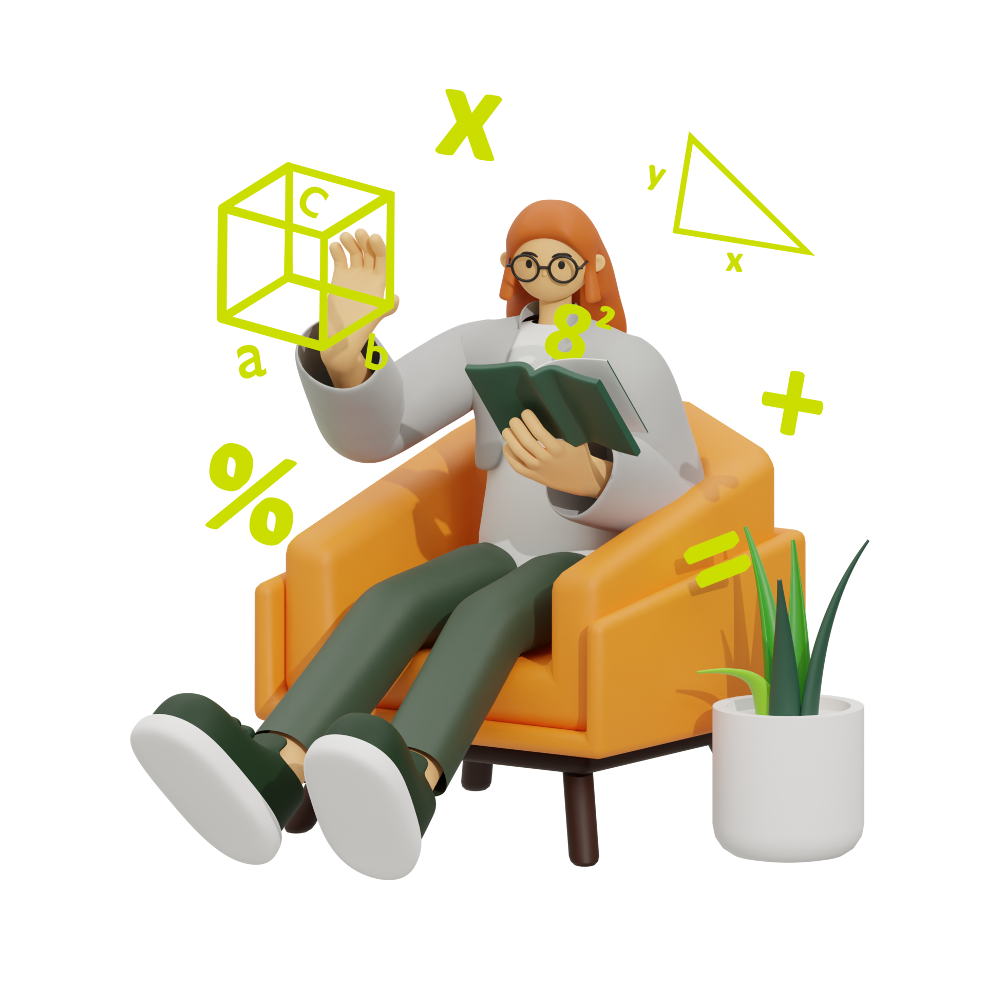 3d Illustration Learn Math At Home 20946678 PNG 3d-illustration-learn-math-at-home-20946678-png