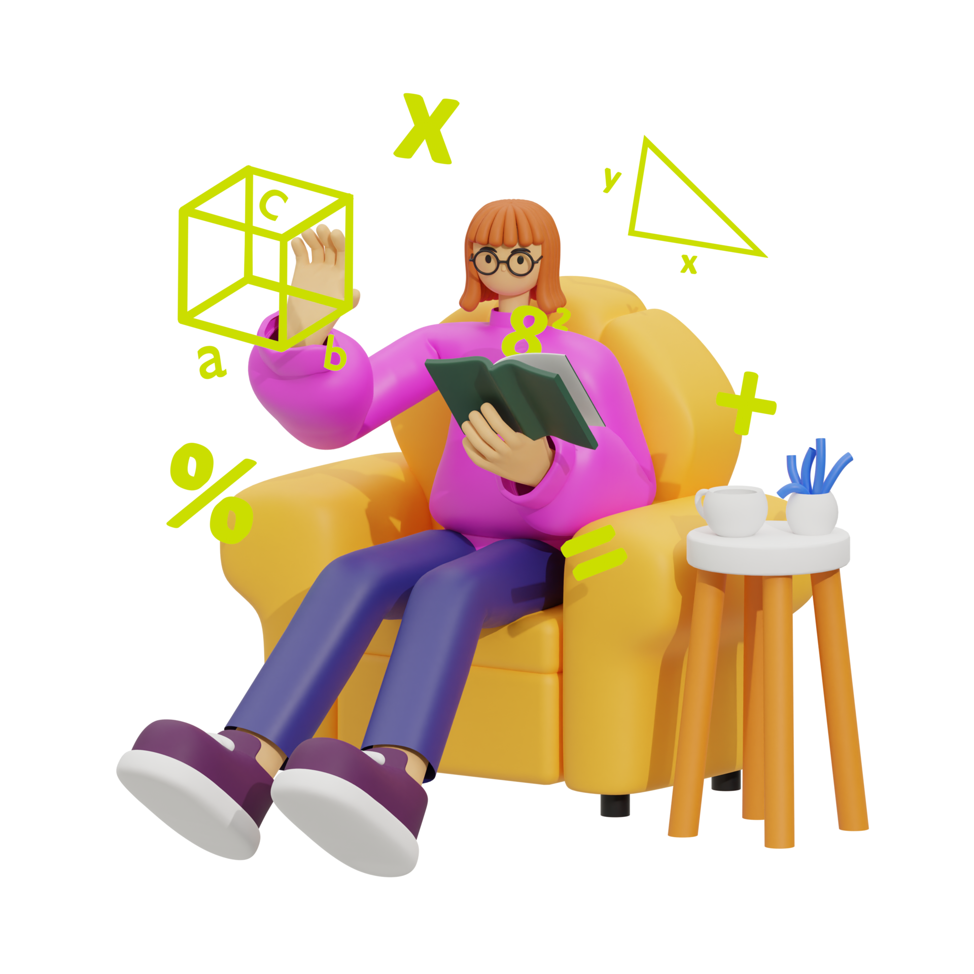 3d Illustration Learn Math At Home 20946681 PNG 3d-illustration-learn-math-at-home-20946681-png