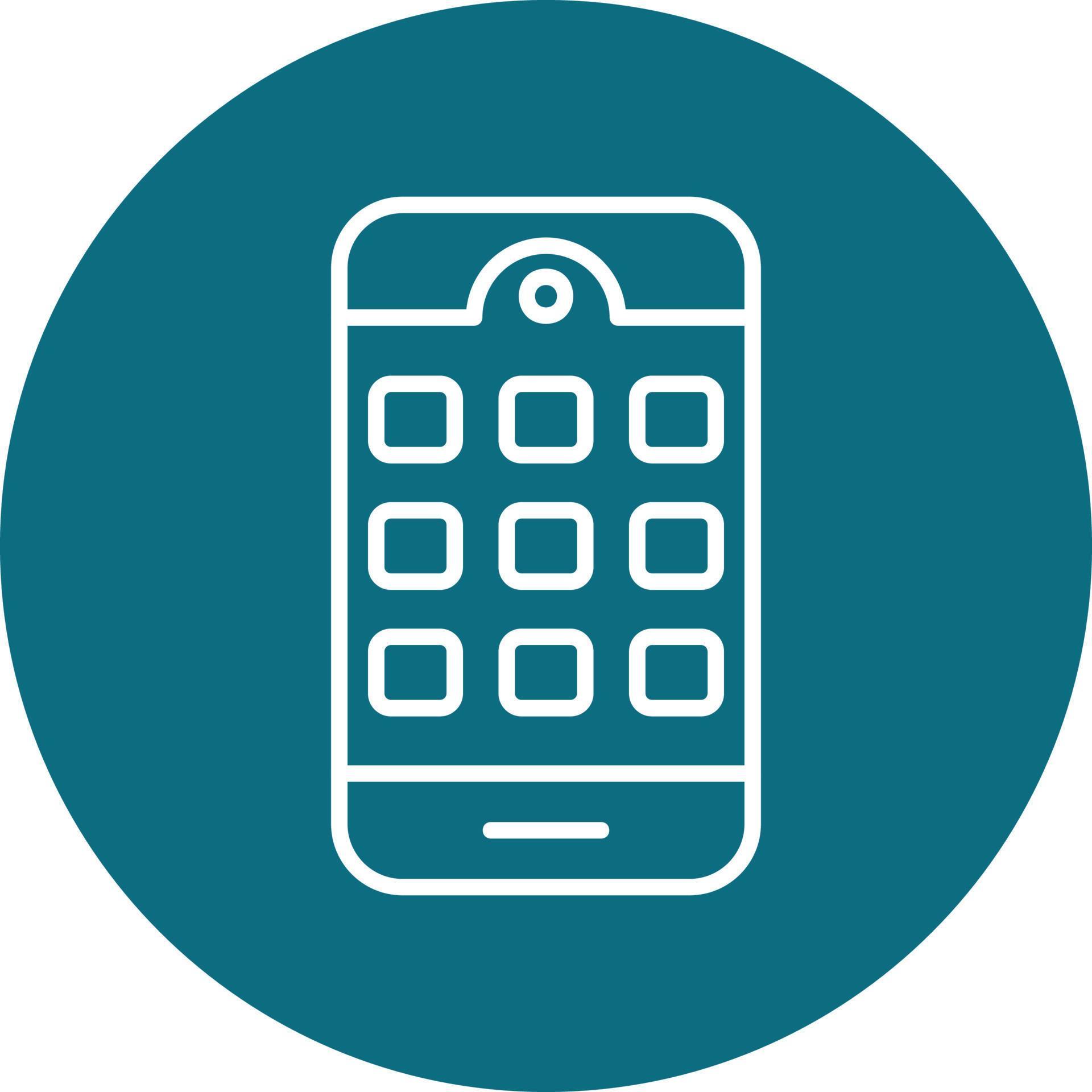 Mobile App Vector Icon 20946853 Vector Art At Vecteezy