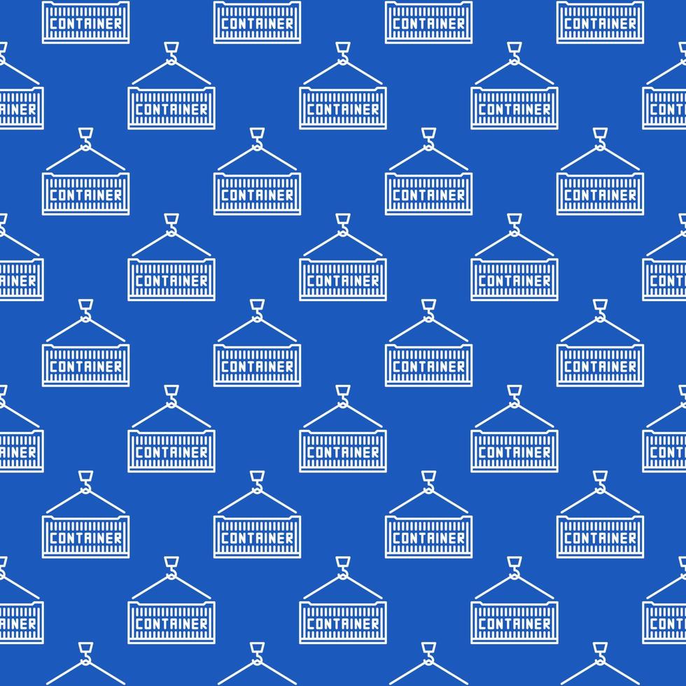 Container Vector Intermodal Cargo Linear Blue Seamless Pattern 20947380 Vector Art At Vecteezy