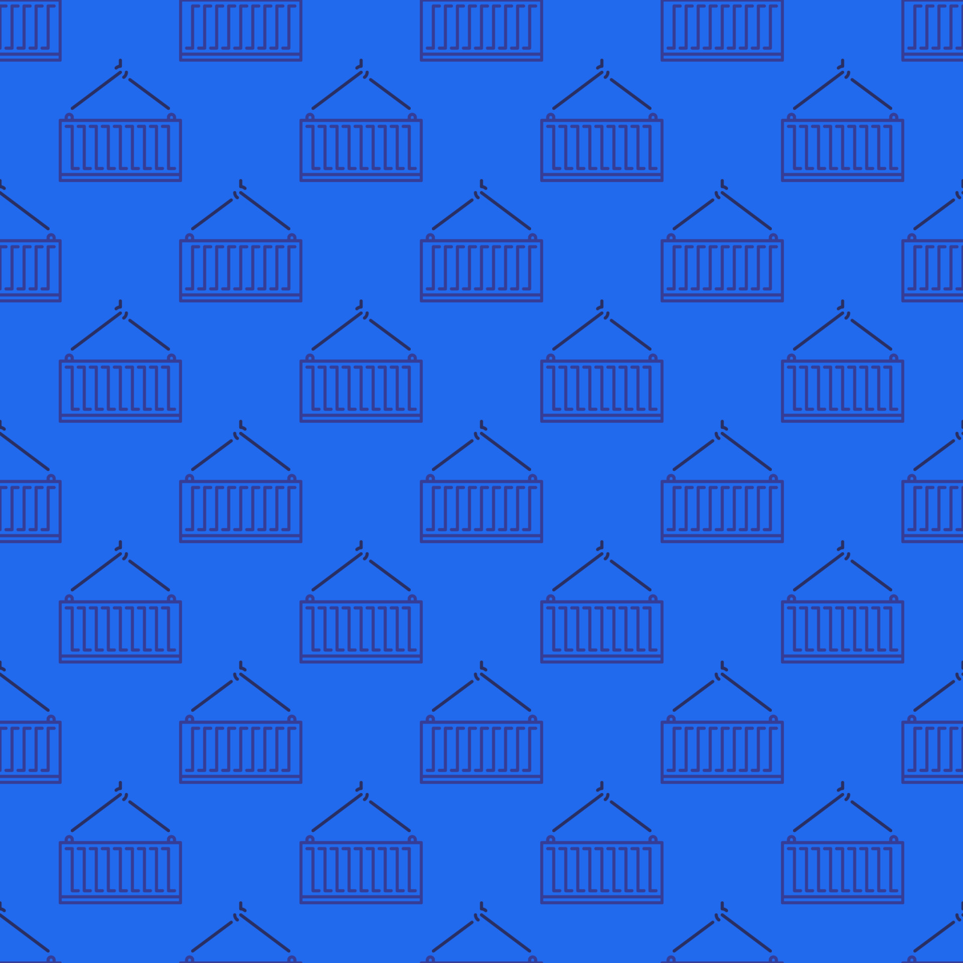 Freight Container Vector Transportation Concept Blue Linear Seamless Pattern 20947583 Vector Art