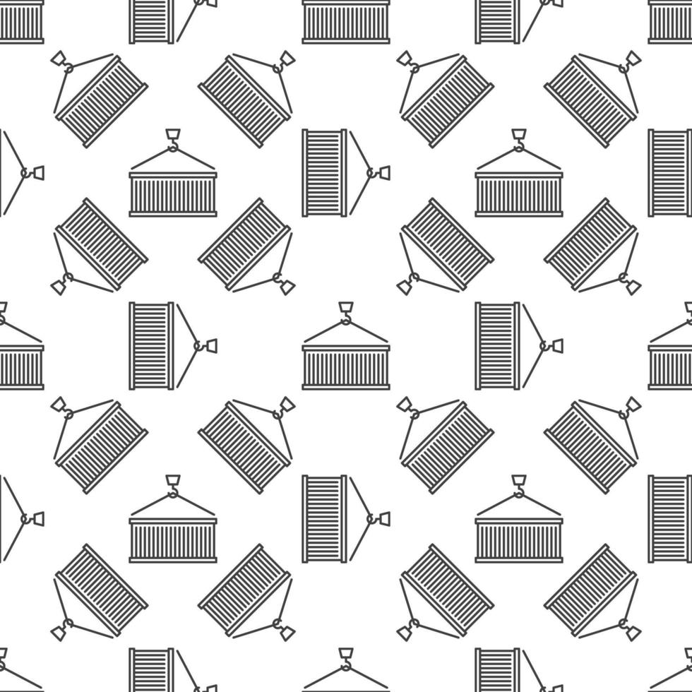 Shipping Container Vector Delivery Concept Minimal Line Seamless Pattern 20947618 Vector Art At