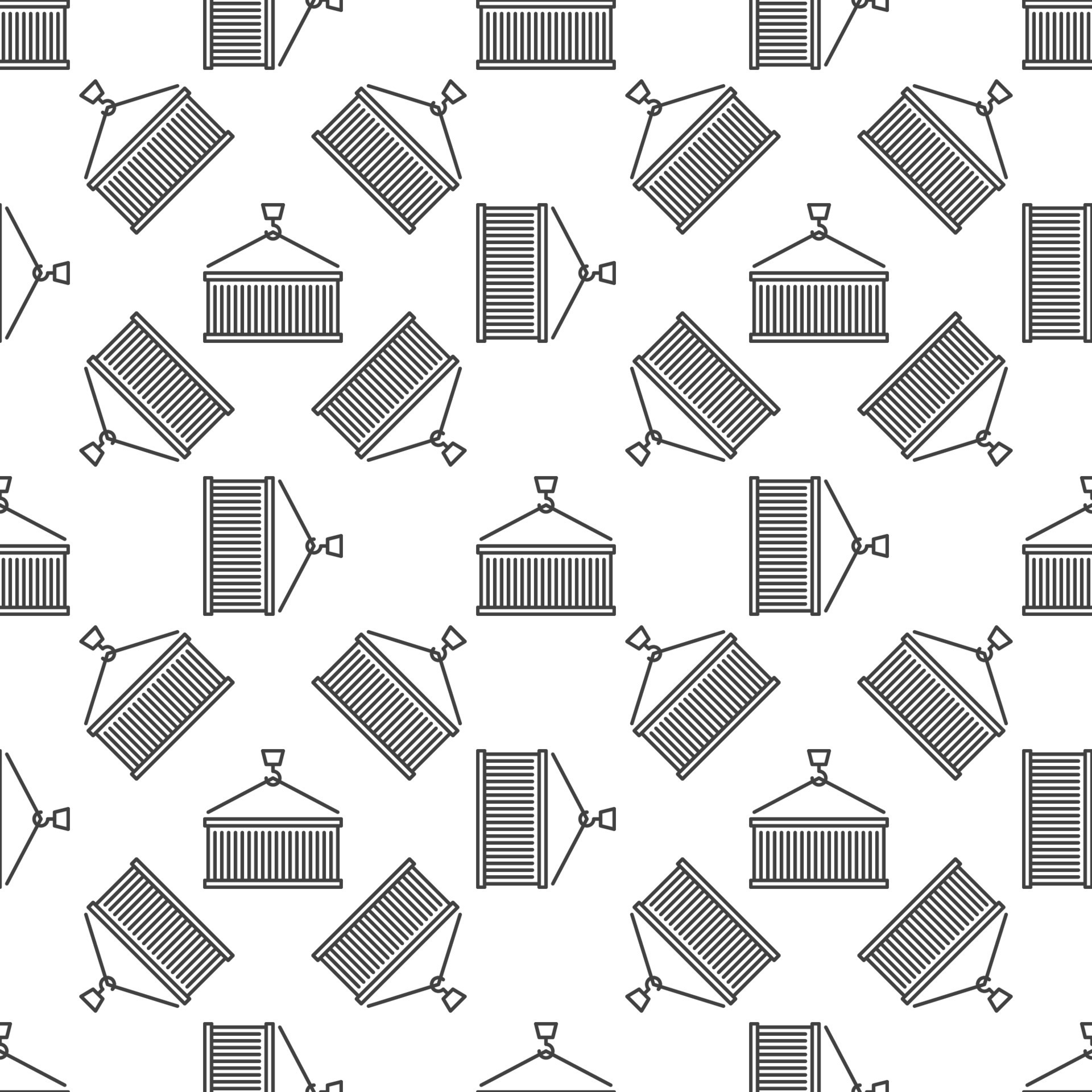 Shipping Container Vector Delivery Concept Minimal Line Seamless Pattern 20947618 Vector Art At