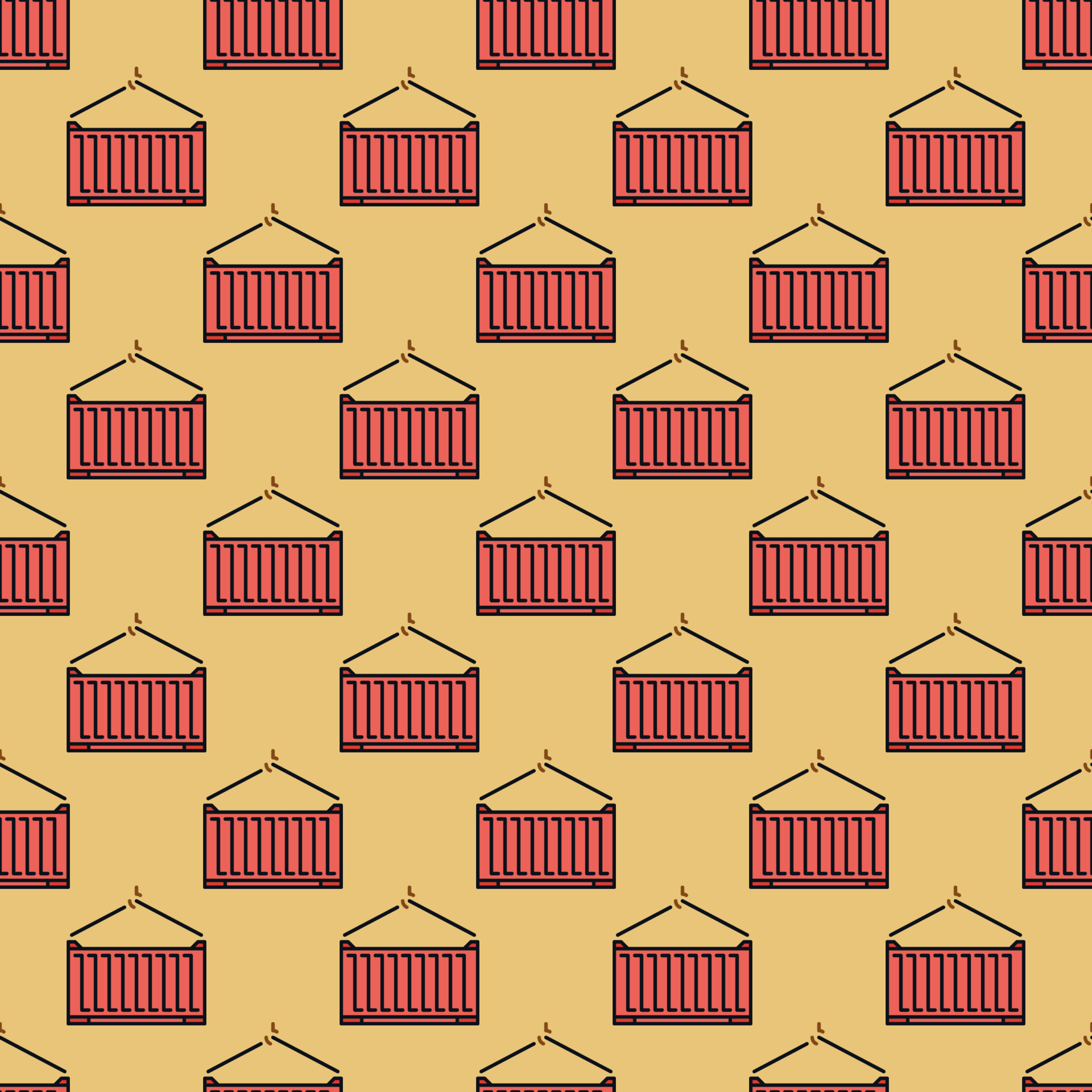 Red Shipping Container Vector Intermodal Cargo Seamless Pattern 20947666 Vector Art At Vecteezy