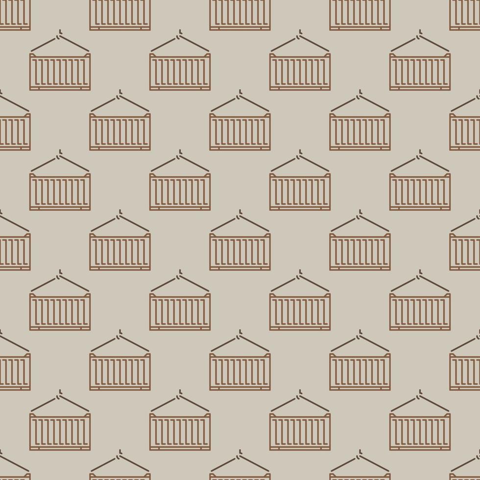 Shipping Container Vector Outline Seamless Pattern 20947678 Vector Art At Vecteezy