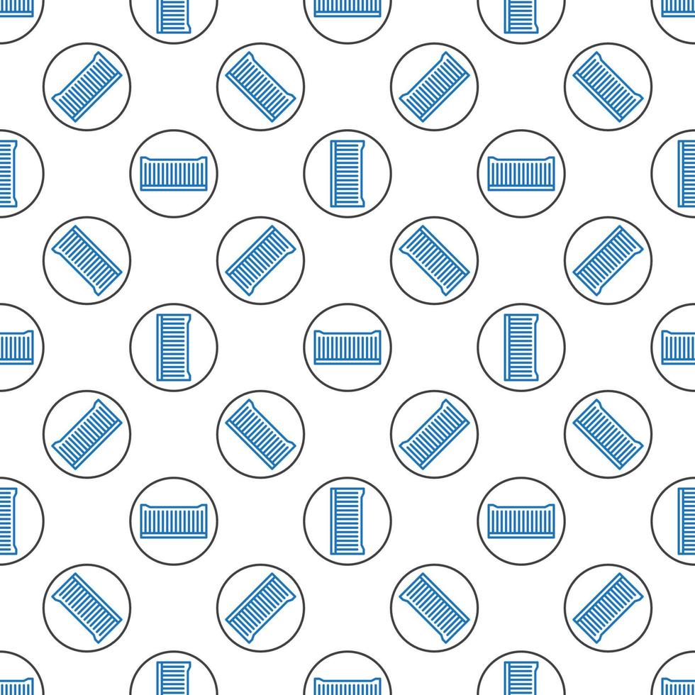 Container Inside Circle Vector International Shipping Line Seamless Pattern 20947715 Vector Art
