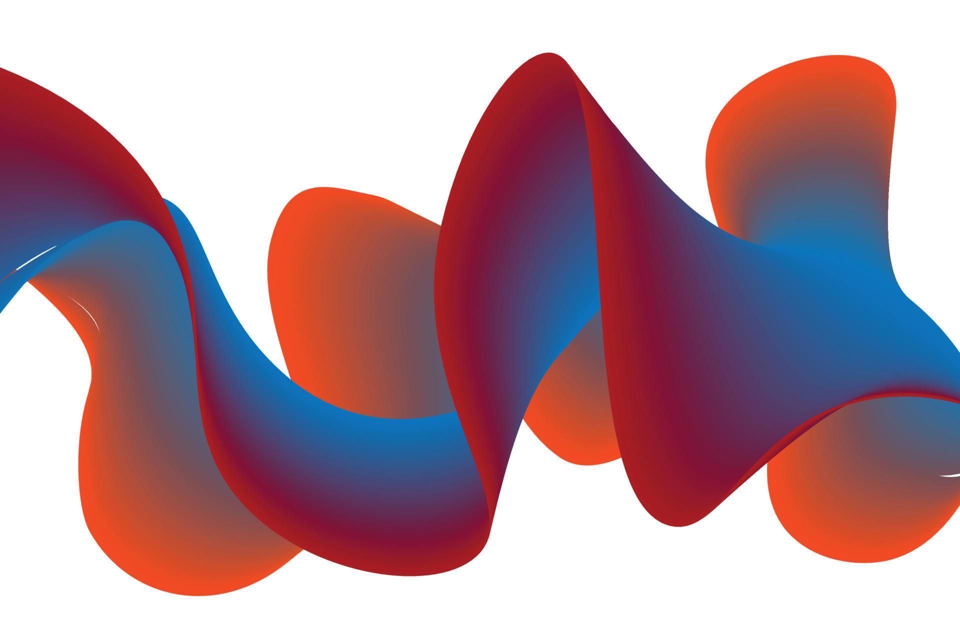 Colorful Gradient Wave Abstract Background Modern Poster With Gradient 3d Flow Shape