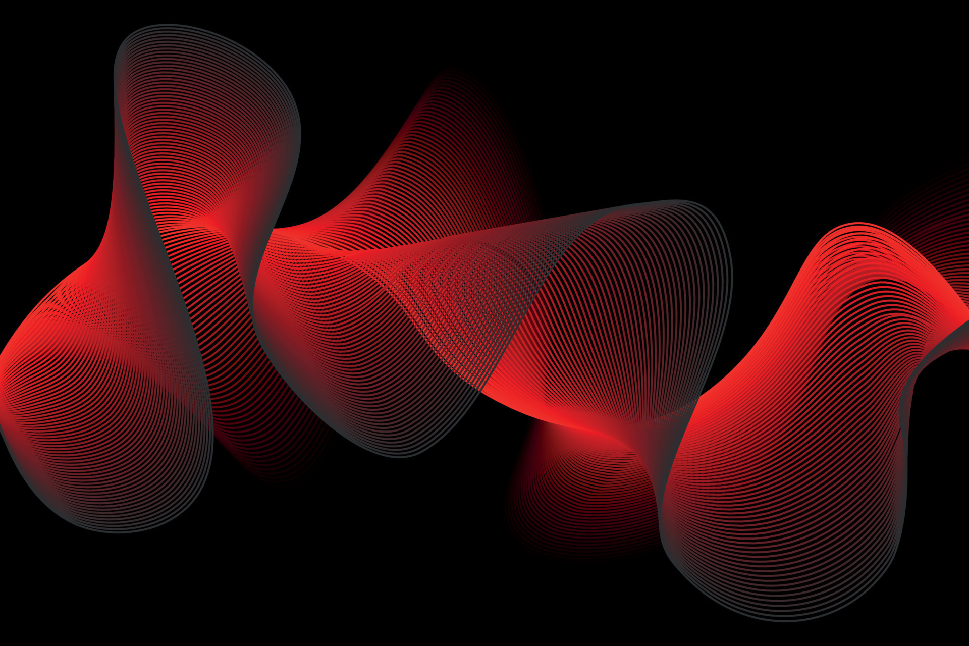 Red And Black Wave Abstract Background Suitable For Landing Page And Computer Desktop