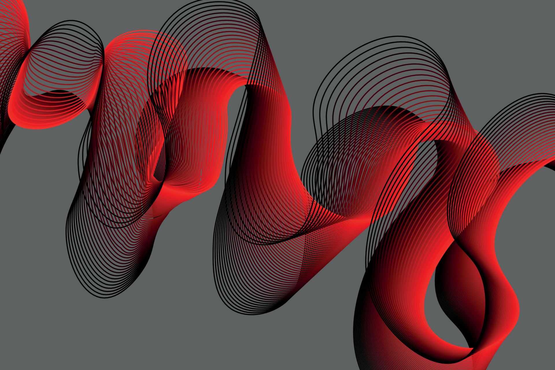 Red And Black Wave Abstract Background Suitable For Landing Page And Computer Desktop