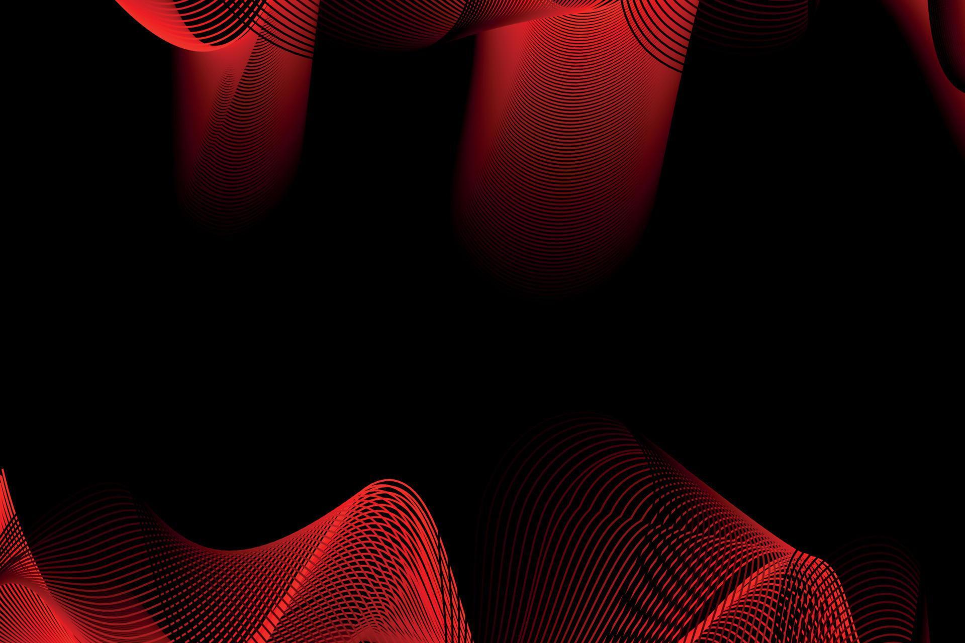 Red And Black Wave Abstract Background Suitable For Landing Page And Computer Desktop